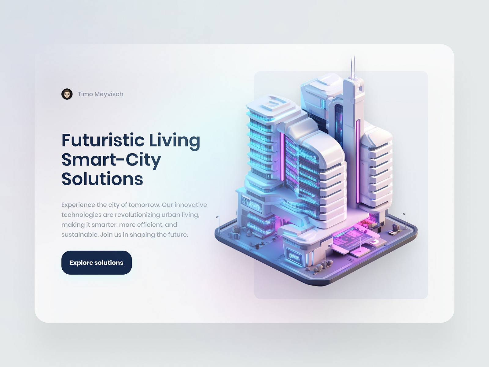 Futuristic Business Icon: 3D Isometric City Illustration by Timo ...