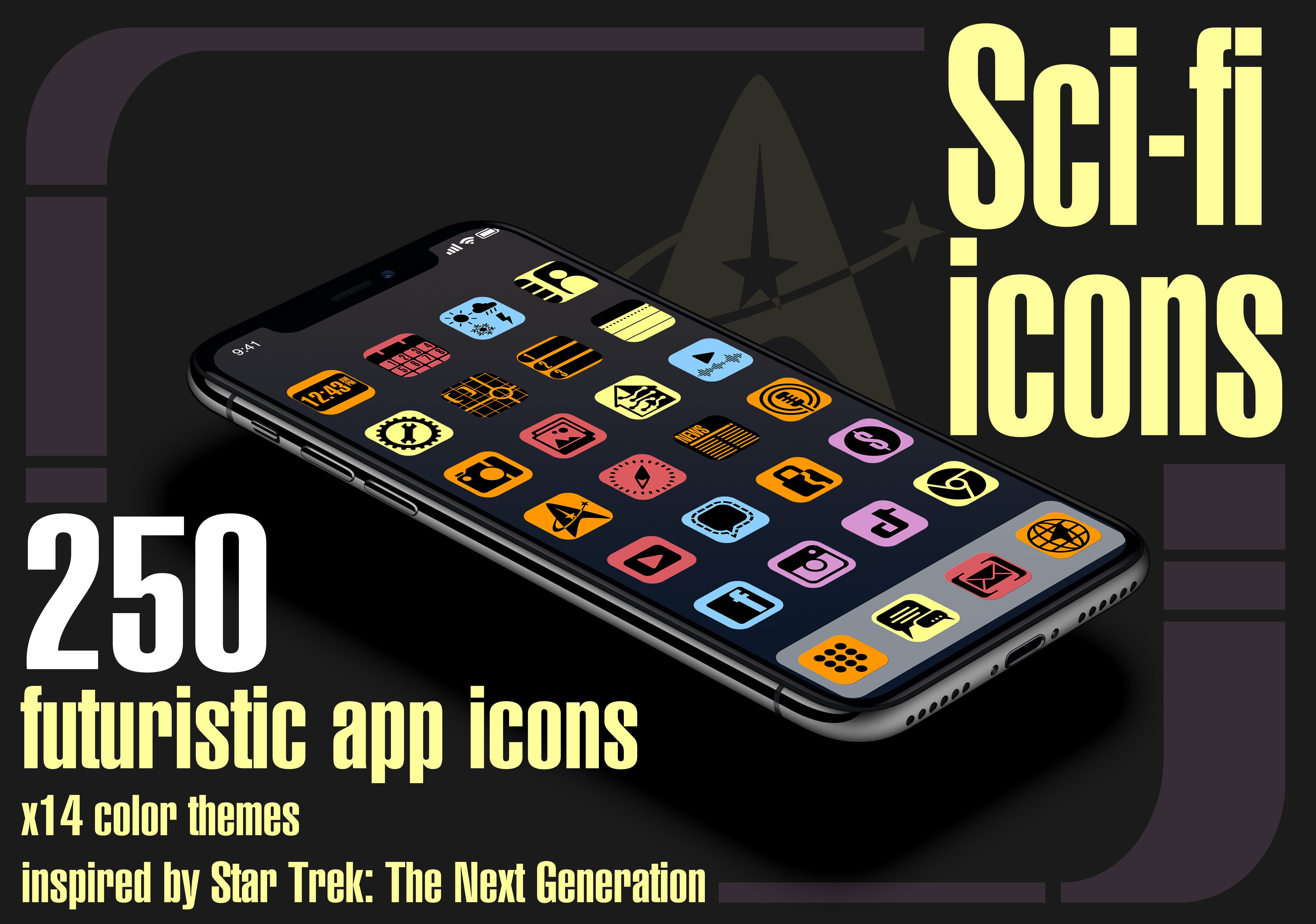 Star Trek icons (LCARS) by Thibault on Dribbble