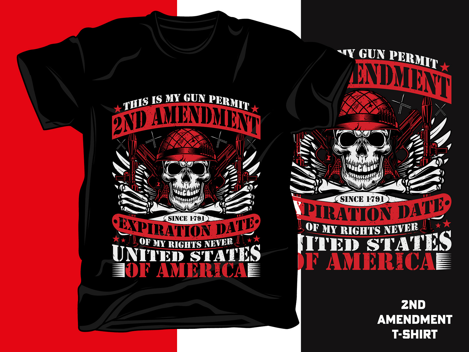 Second amendment t-shirt design by Md Mehedi Hasan on Dribbble