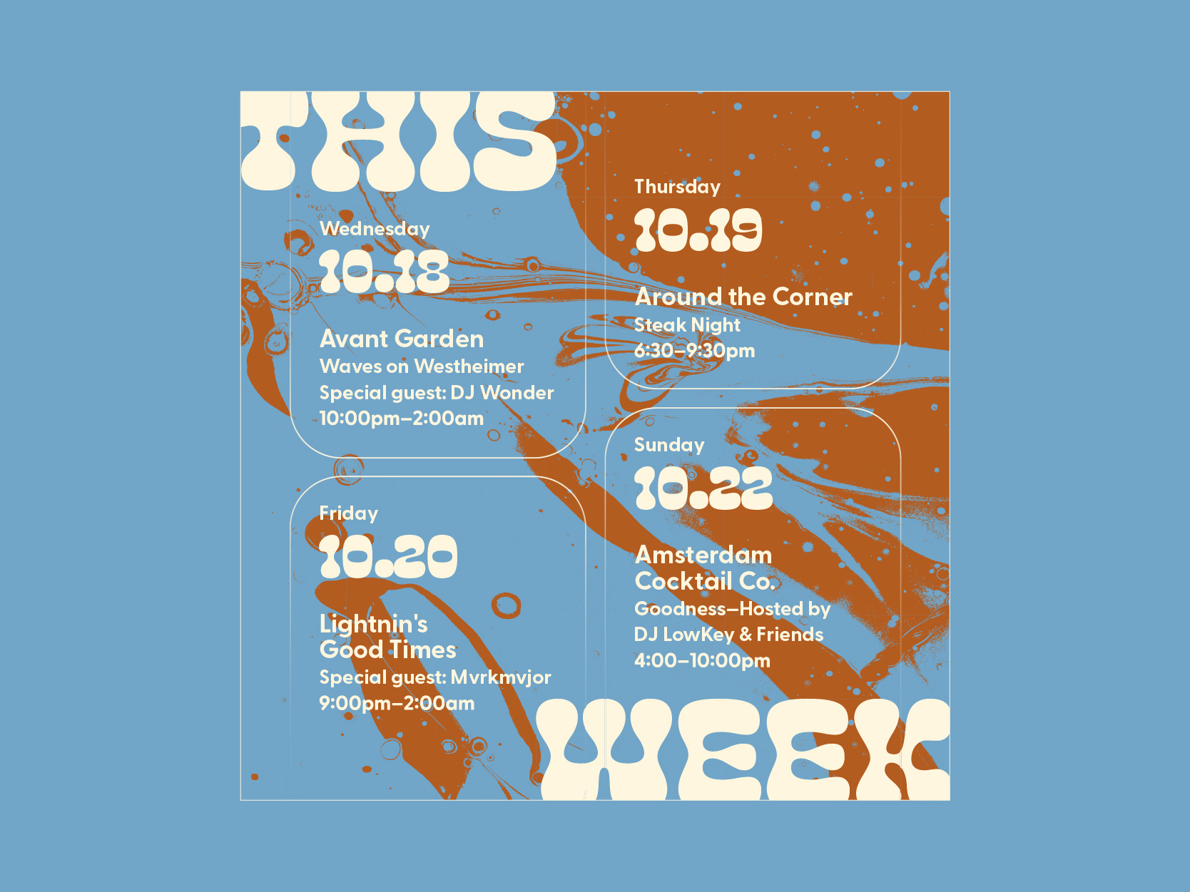Dayta: Weekly Schedule Flyer by Camila Ruiz on Dribbble