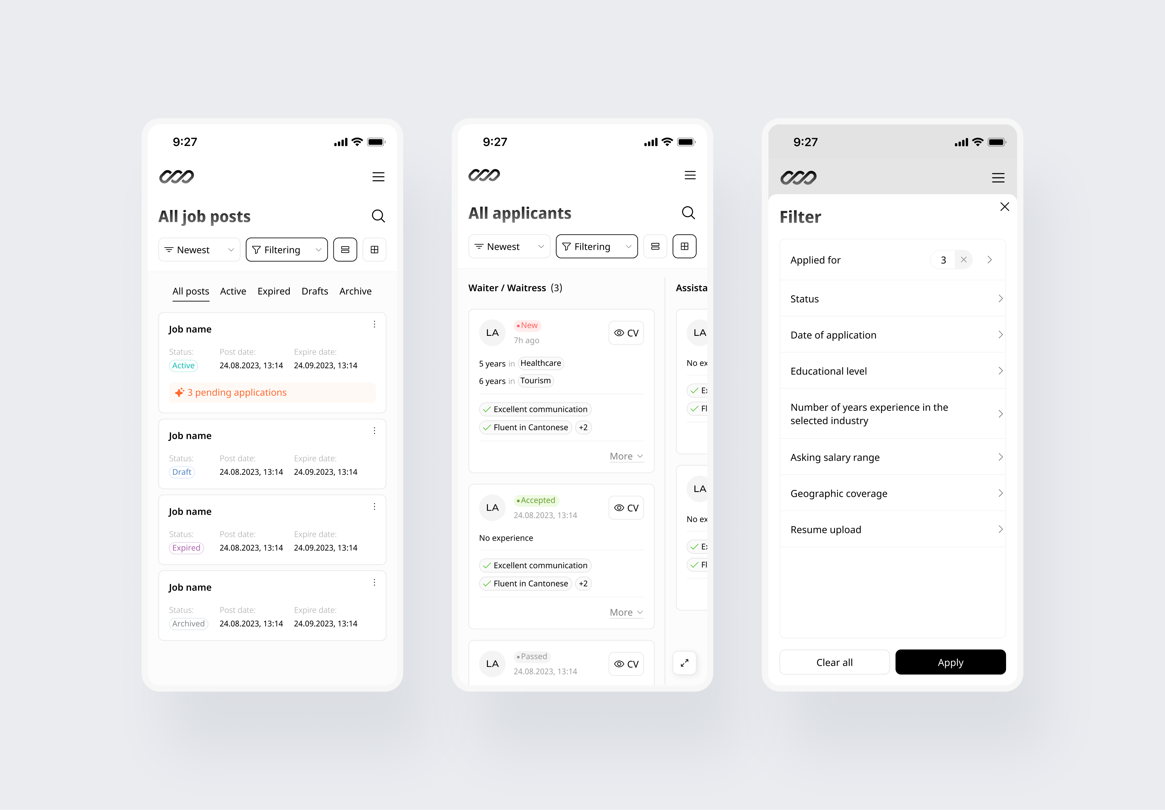 STINT - Employer Dashboard by thuyanh on Dribbble