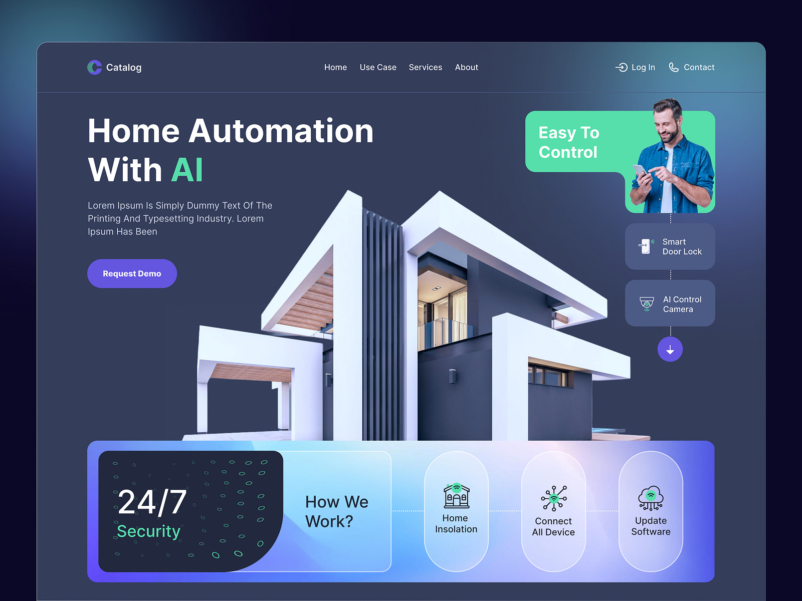 IoT Smart Home Website Design by Mostafizur Rahaman on Dribbble