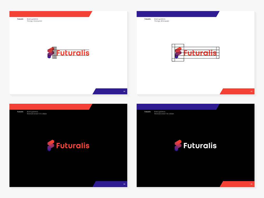 Futuralis, aws cloud services saas, logo & brand identity design by ...