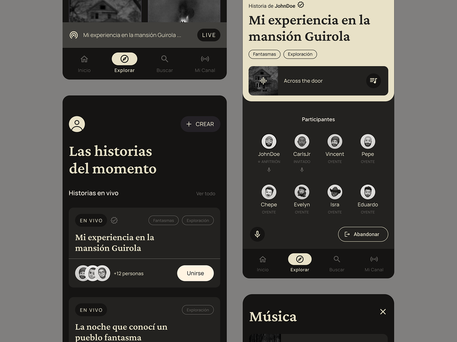 Bonfire app by Rob Azmitia on Dribbble