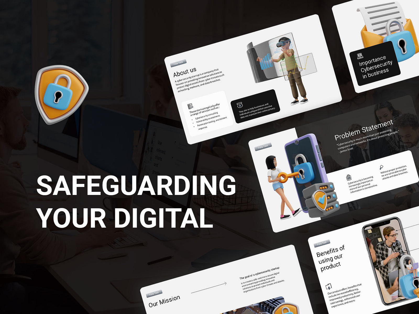 Safeguarding Your Digital - Presentation Templates by COASTA STUDIO on ...