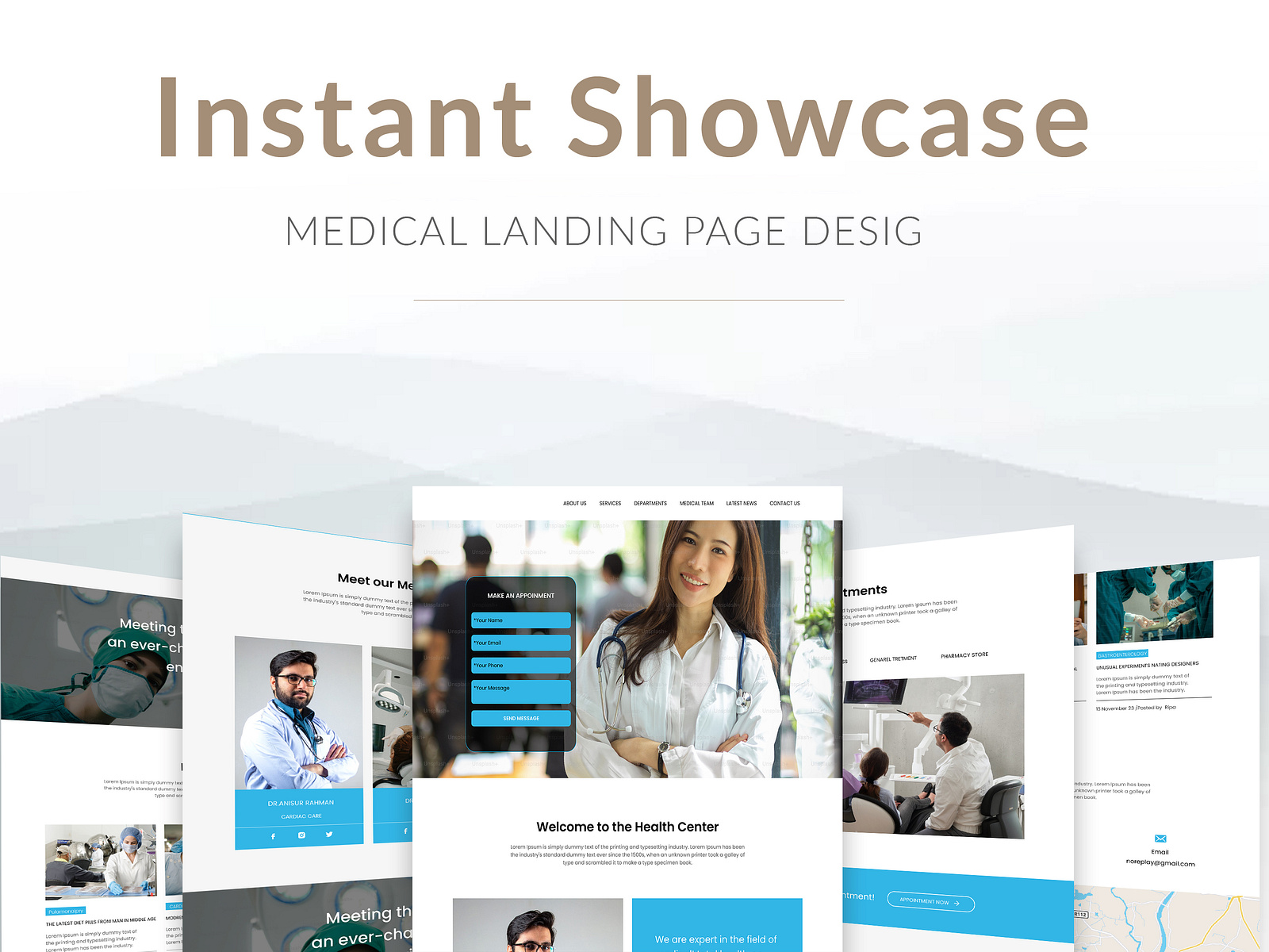 Medical Landing Page Design by Md Naeem Hossain on Dribbble