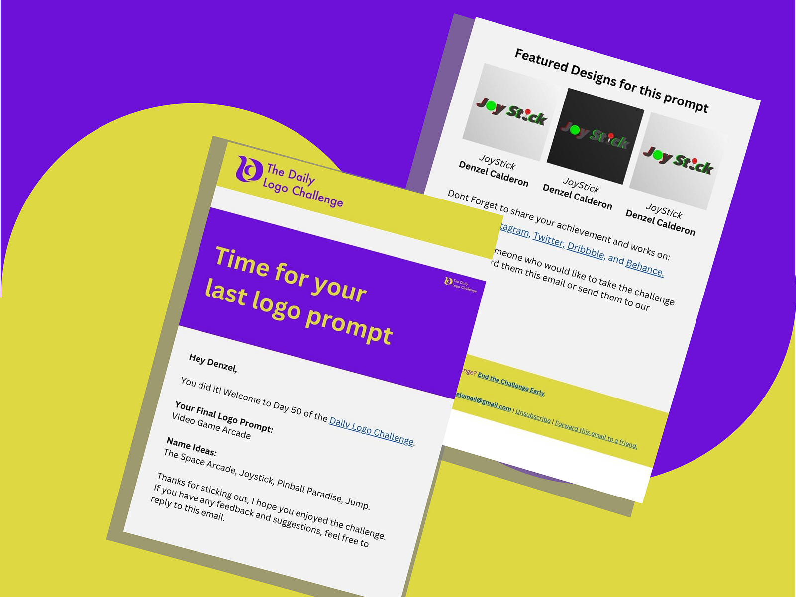 Daily Logo Challenge Prompt Newsletter by Denzel Roi Calderon on Dribbble