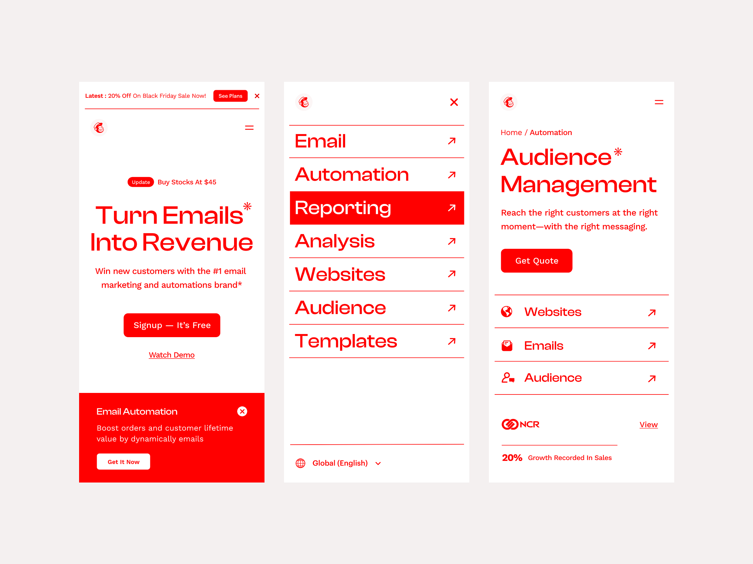 Responsive UI by DStudio® for Dstudio Tech on Dribbble