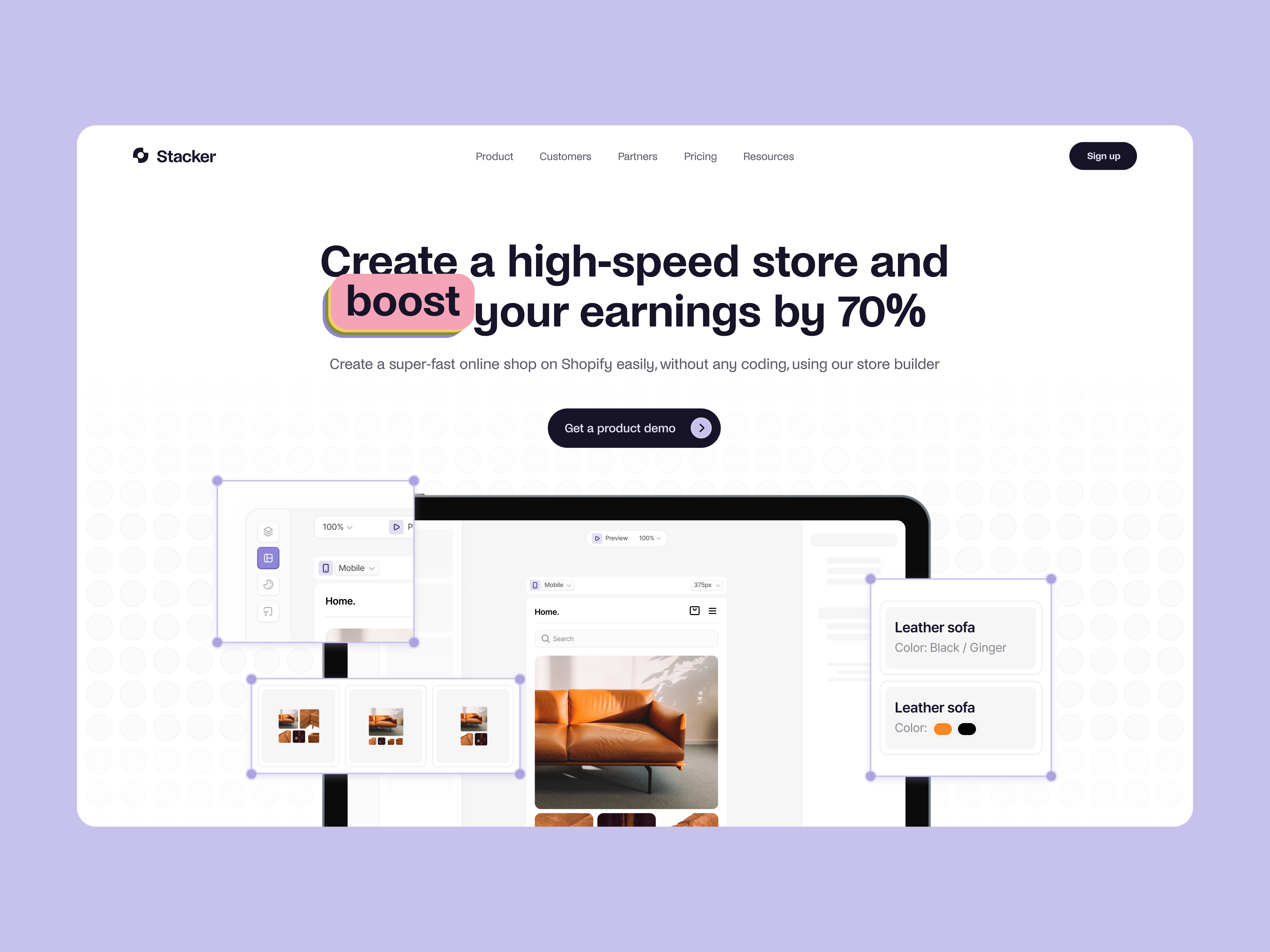 eCommerce Storefront Builder: landing page by Daniella for heartbeat on ...