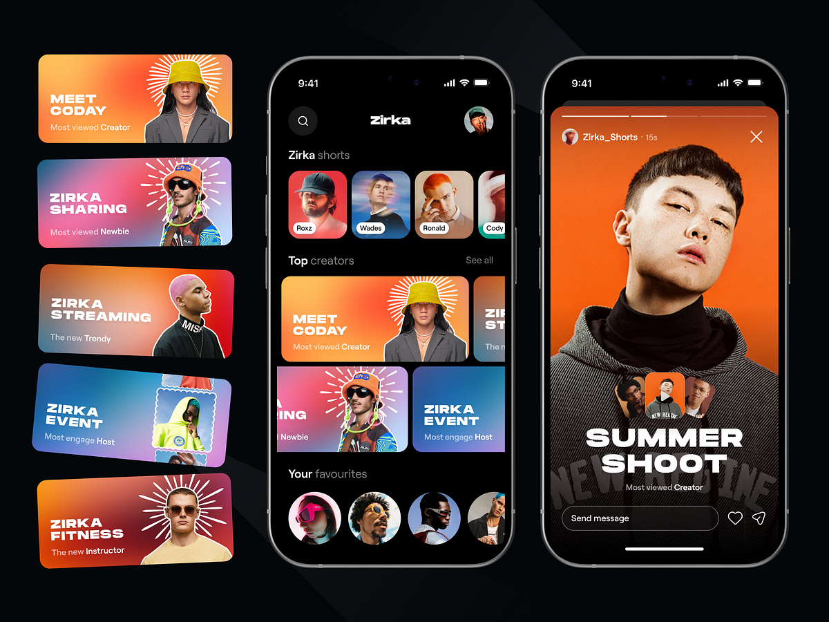 Video Sharing App by Sajon for Orix Creative on Dribbble