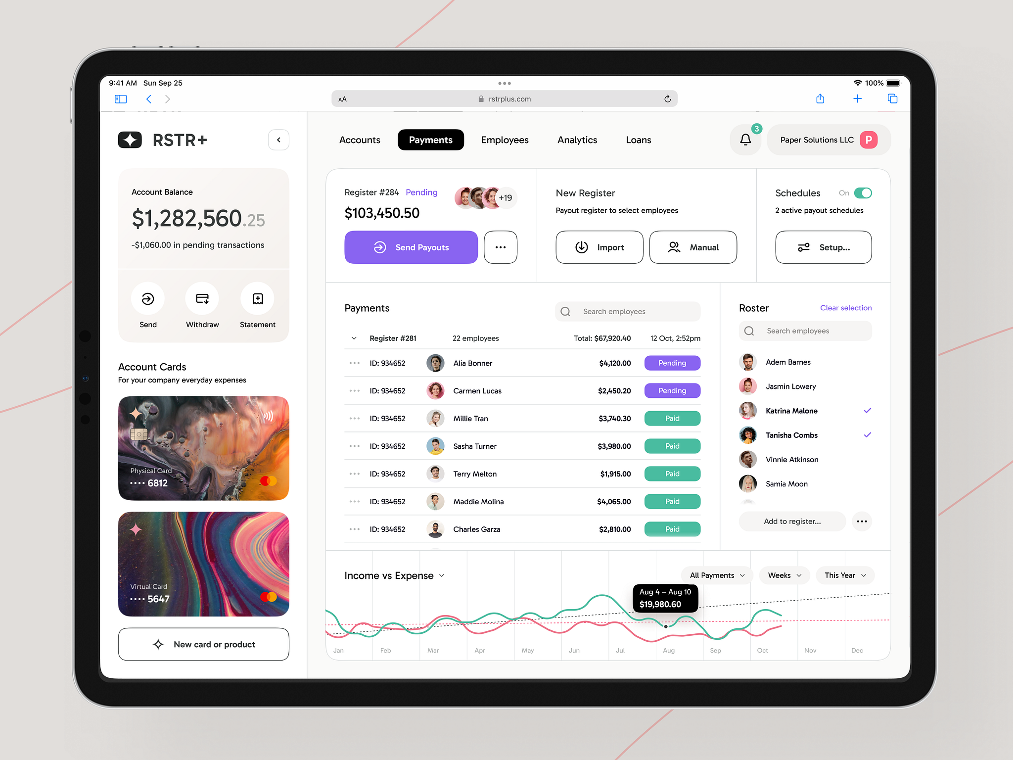 Accounting Web App Concept by Dmitry Lauretsky for Ronas IT | UI/UX ...