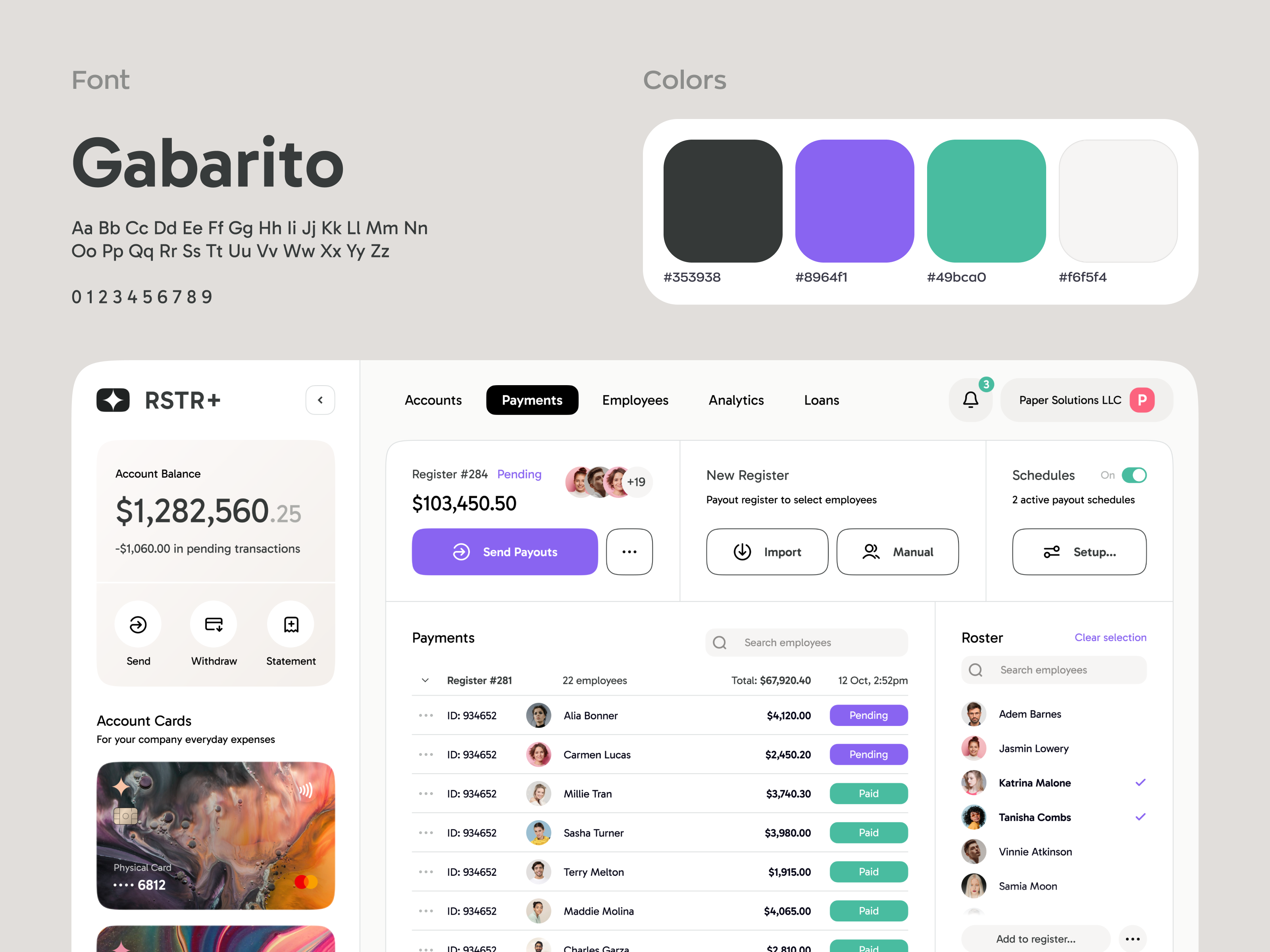 Accounting Web App Concept by Dmitry Lauretsky for Ronas IT | UI/UX ...