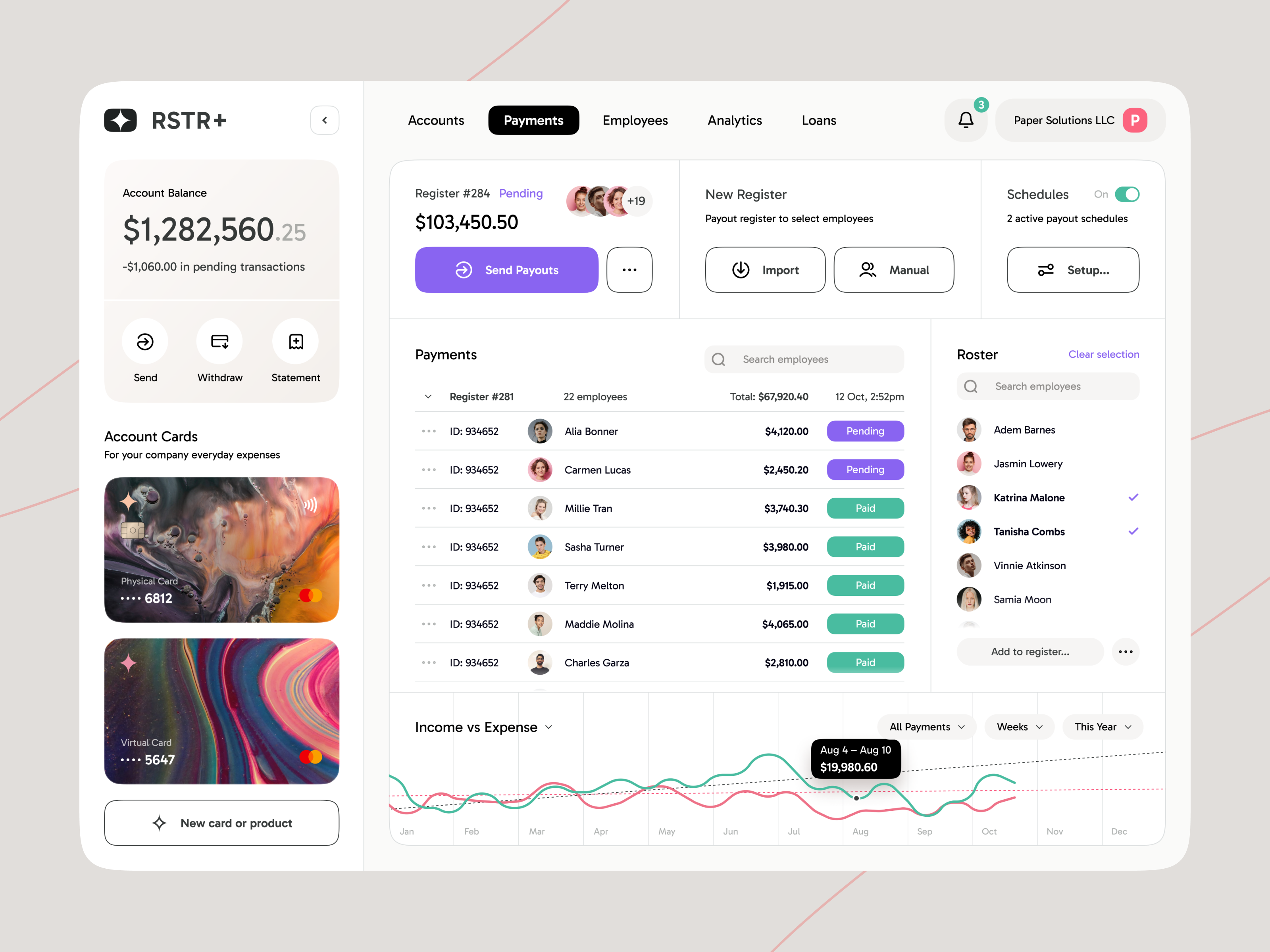 Accounting Web App Concept by Dmitry Lauretsky for Ronas IT | UI/UX ...