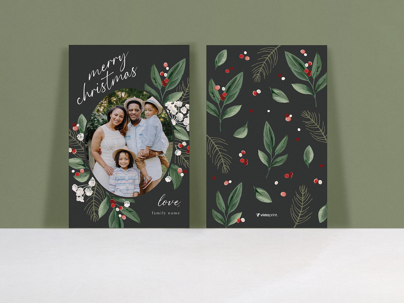 Holiday Card / Rounded Shape Greenery by Vista Product Creation on Dribbble