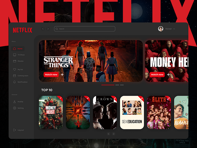 Browse thousands of Netflix images for design inspiration | Dribbble