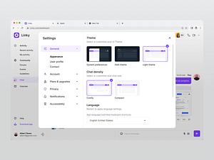 Linky - Settings by Cansaas on Dribbble