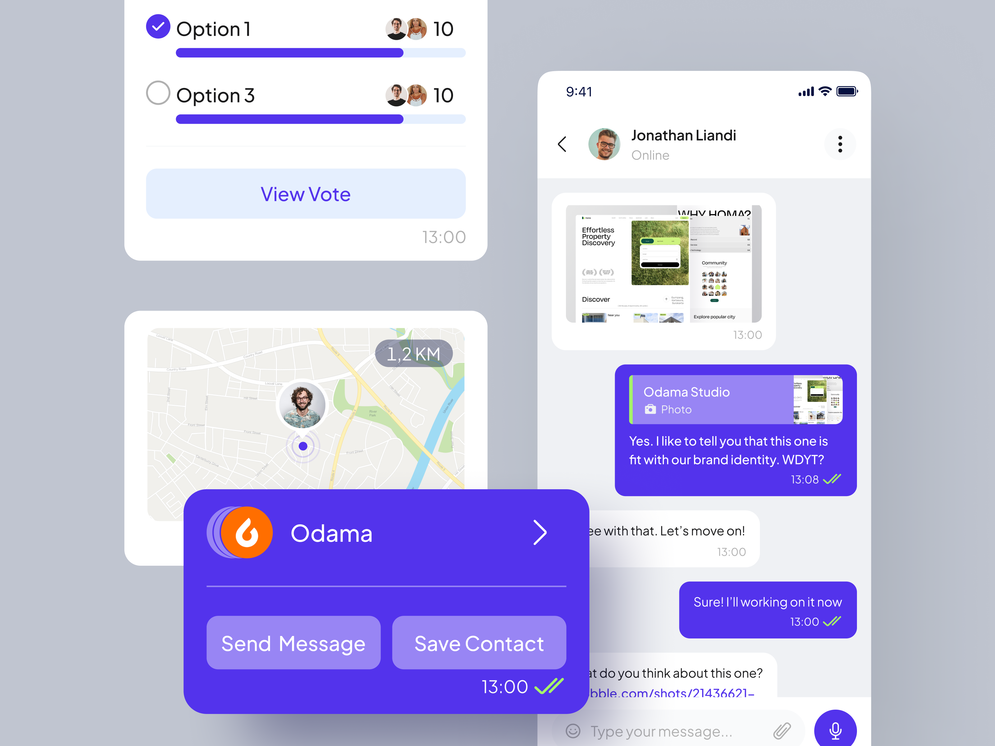Chat Mobile Apps - Freebie by Odama on Dribbble