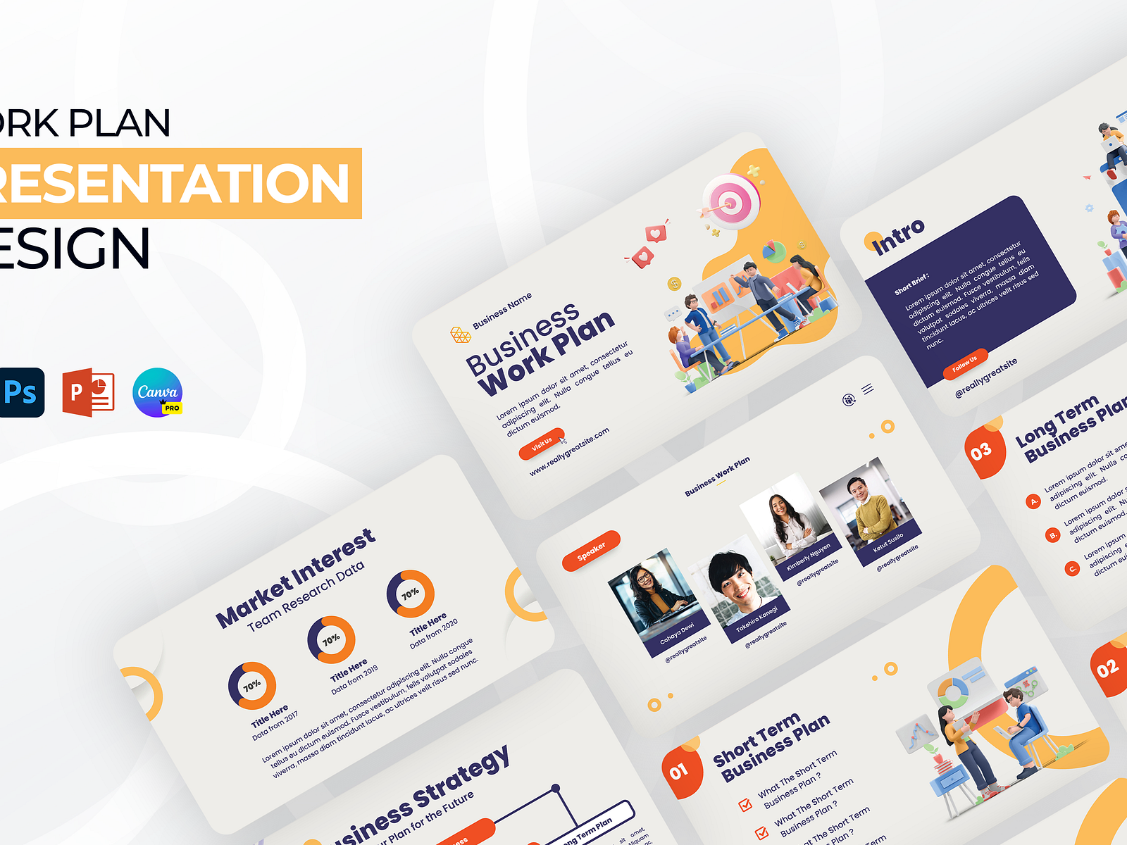Work Plan Presentation Design by Fatema Akhter koli on Dribbble