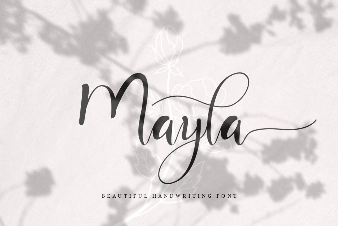 Free Beautiful Handwriting Script - Mayla Font by PutraCetol Studio on ...