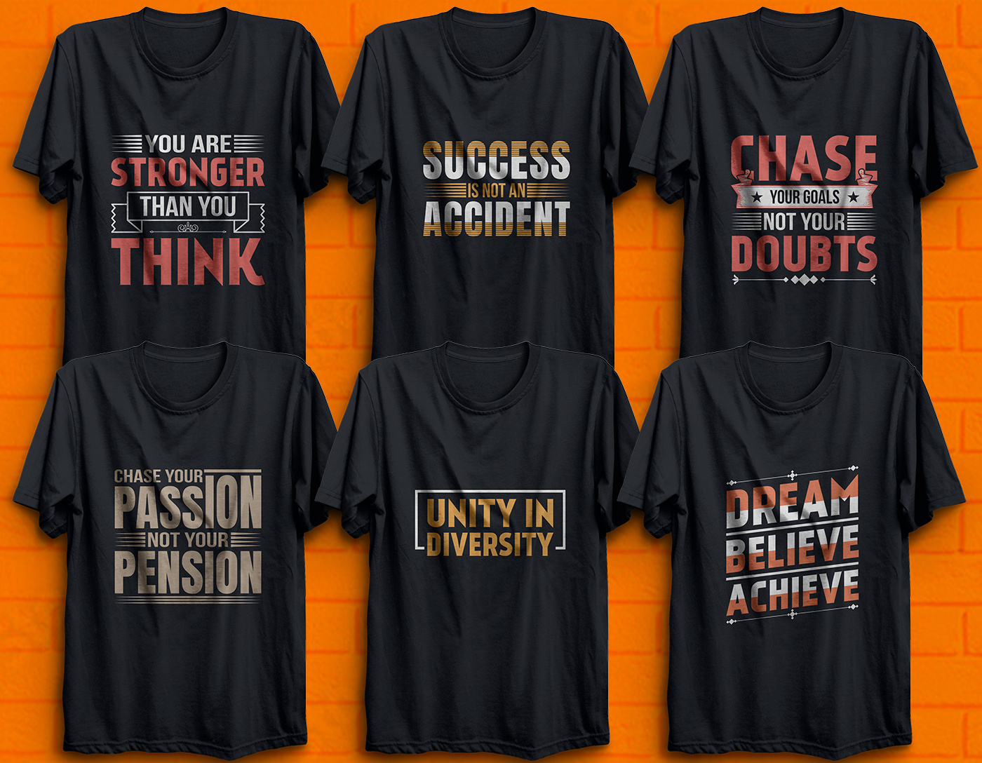 TYPOGRAPHY & MOTIVATIONAL T-SHIRT DESIGN. by Md. Mainul Islam on Dribbble