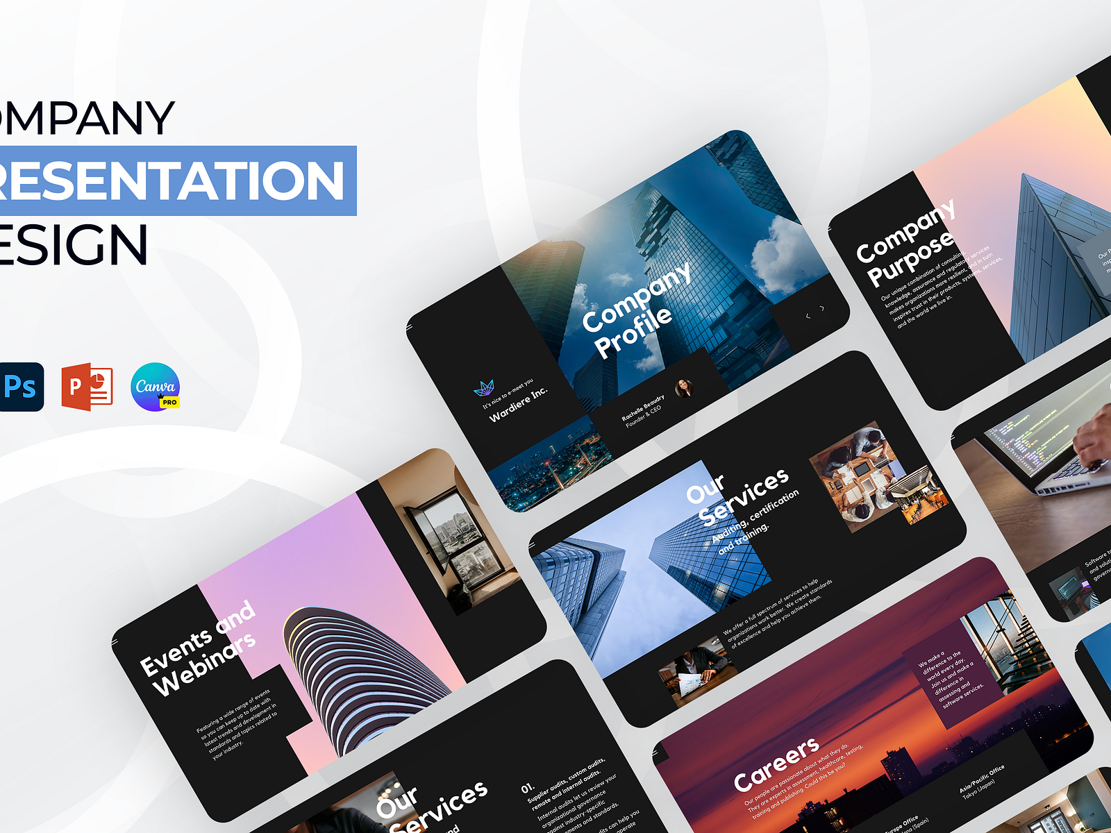 Company Profile Presentation by Fatema Akhter koli on Dribbble