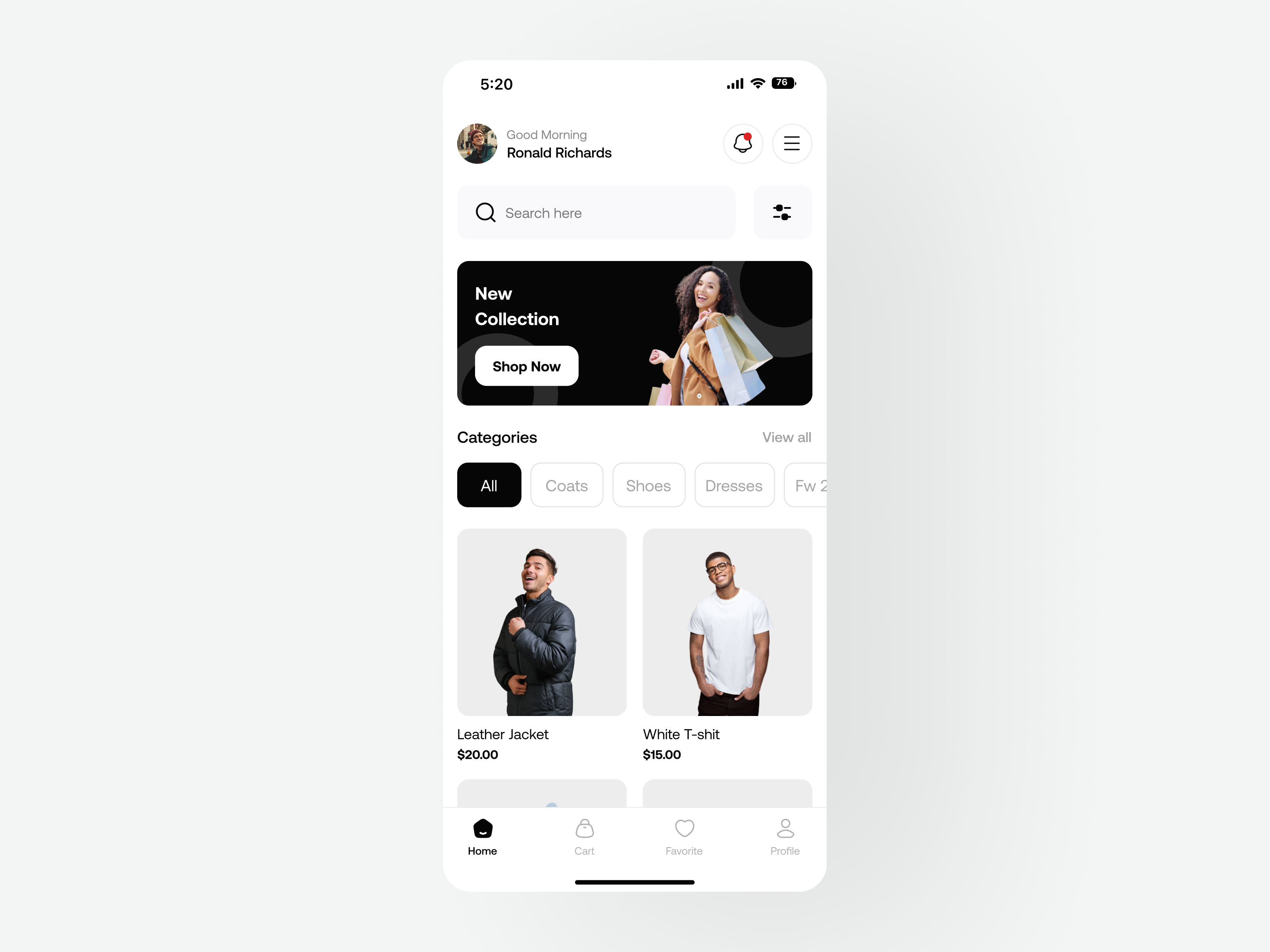 Fashion E-commerce App by Abraham John on Dribbble