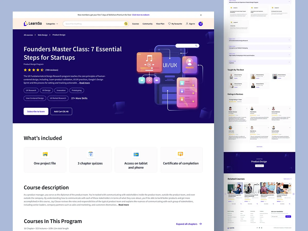 Browse thousands of Course Detail Page images for design inspiration ...