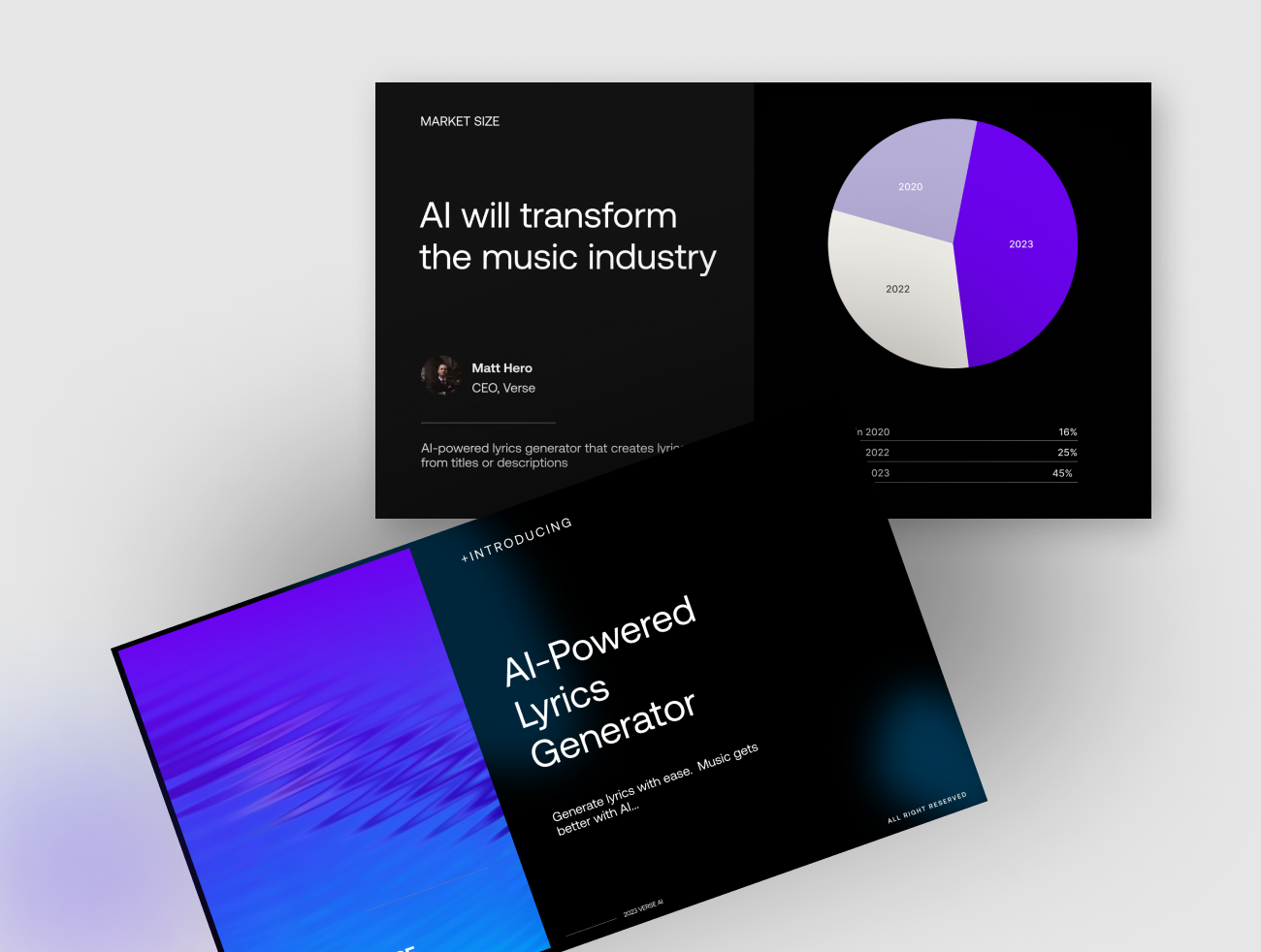 VERSE - AI PITCH DECK DESIGN by Doyin Fagoyinbo on Dribbble