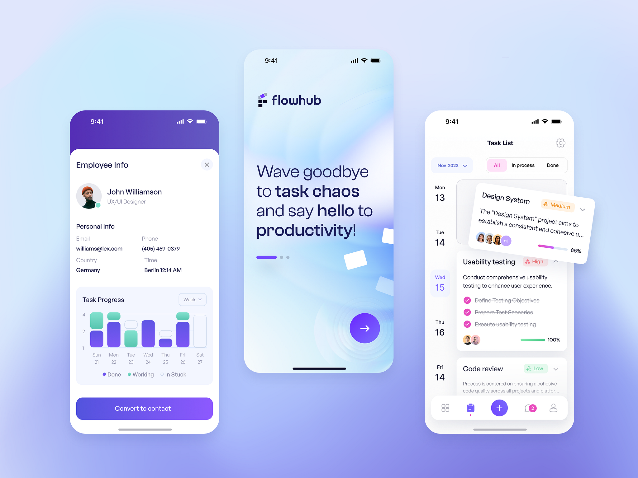 Flowhub - SaaS Mobile App by Arounda Product for Arounda on Dribbble