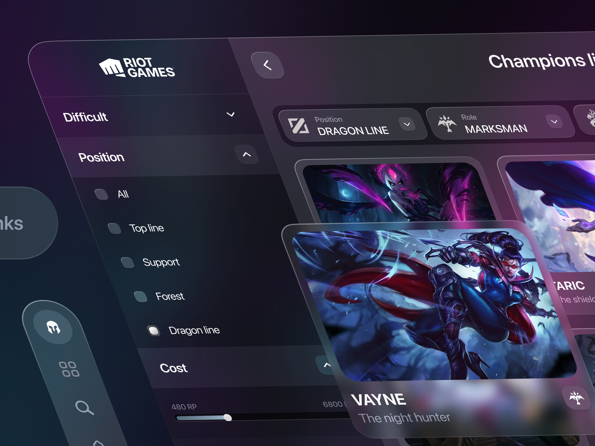 League of Legends | Vision OS by Zhenya Martynenko on Dribbble