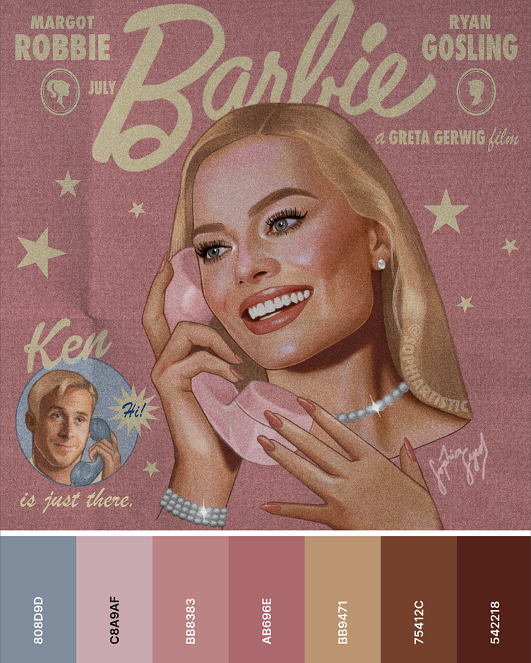 Barbie poster by Sophia Syed on Dribbble