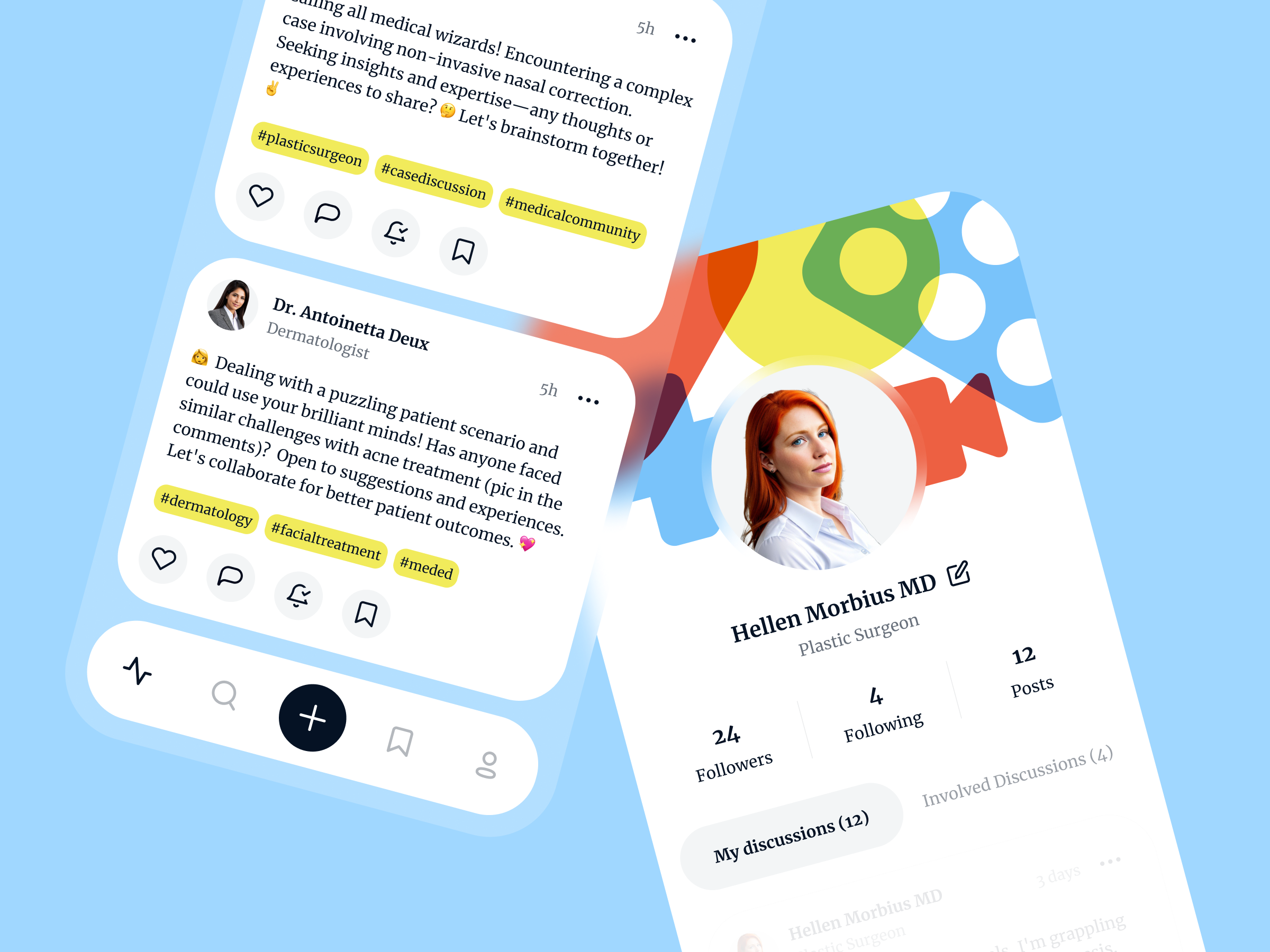 Medical Discussion App by Dato Taboridze on Dribbble