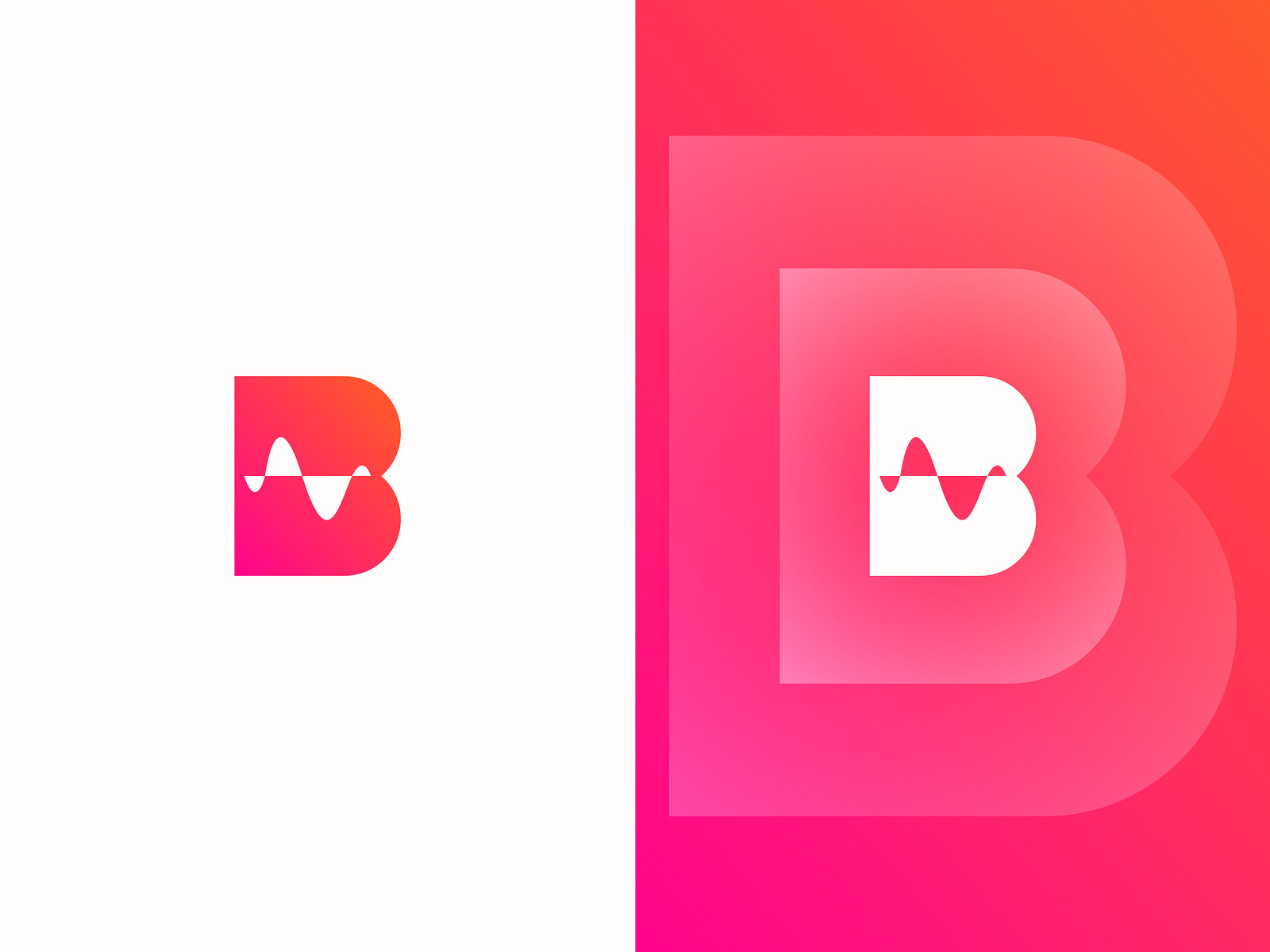 letter B music app logo design by MD Mahfuj on Dribbble