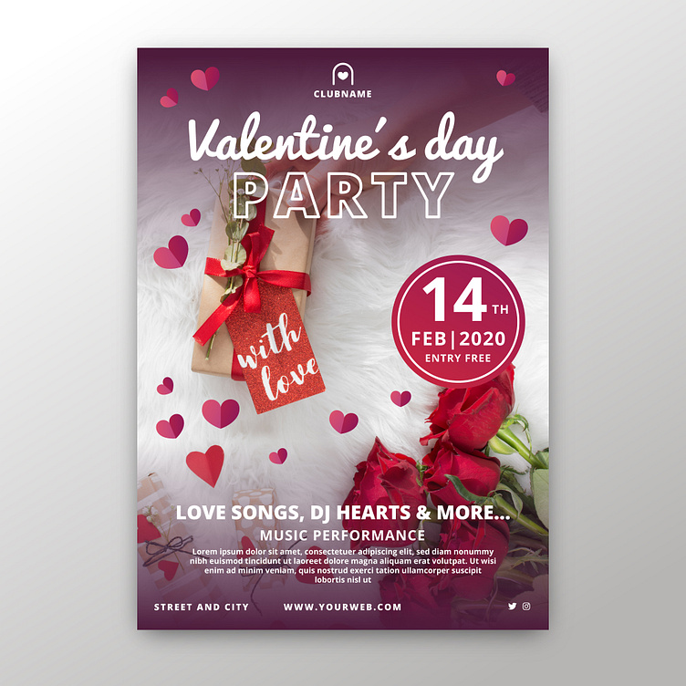 ROMANTIC FLYERS by Evans Emmanuel on Dribbble
