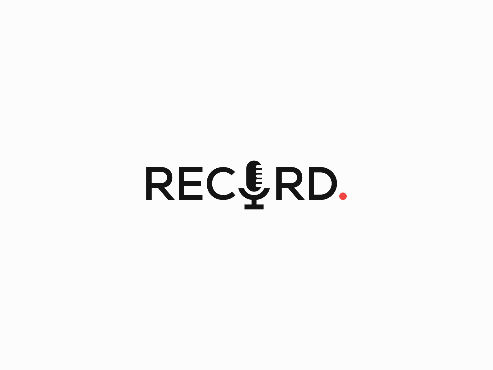 Record logo design | Letter mark by Mehedi Hasan on Dribbble