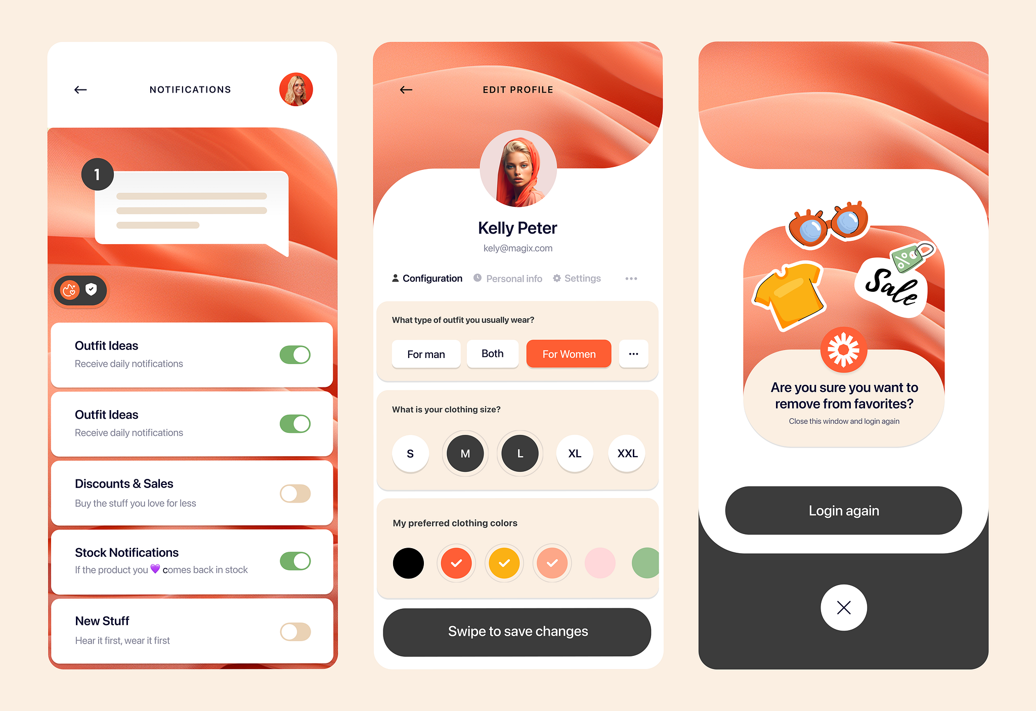 Shopping App- Profile Screen by Mehmet Özsoy for Orizon: UI/UX Design ...