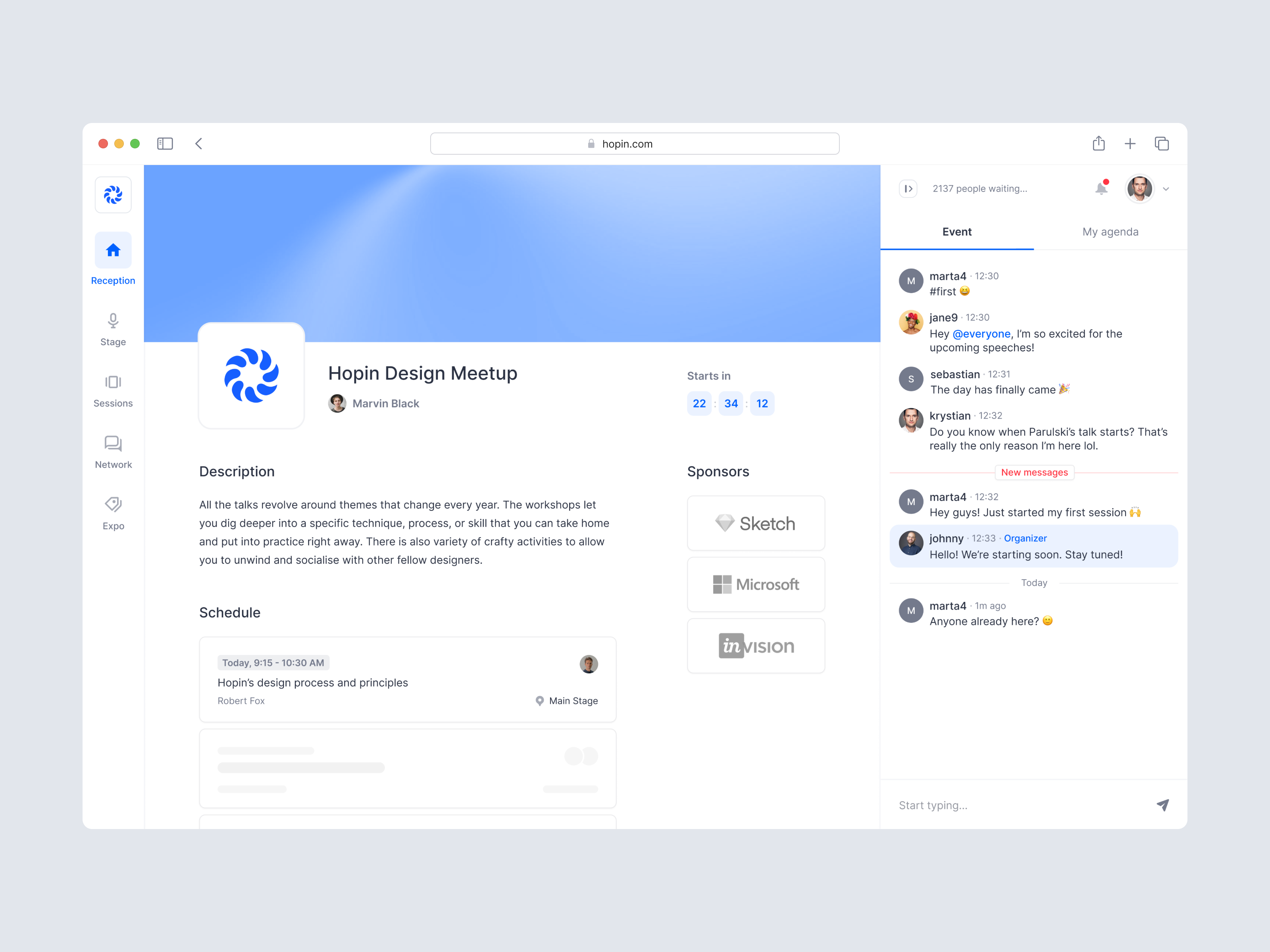 Hopin — Case Study 🎟 by Michał Roszyk for widelab on Dribbble