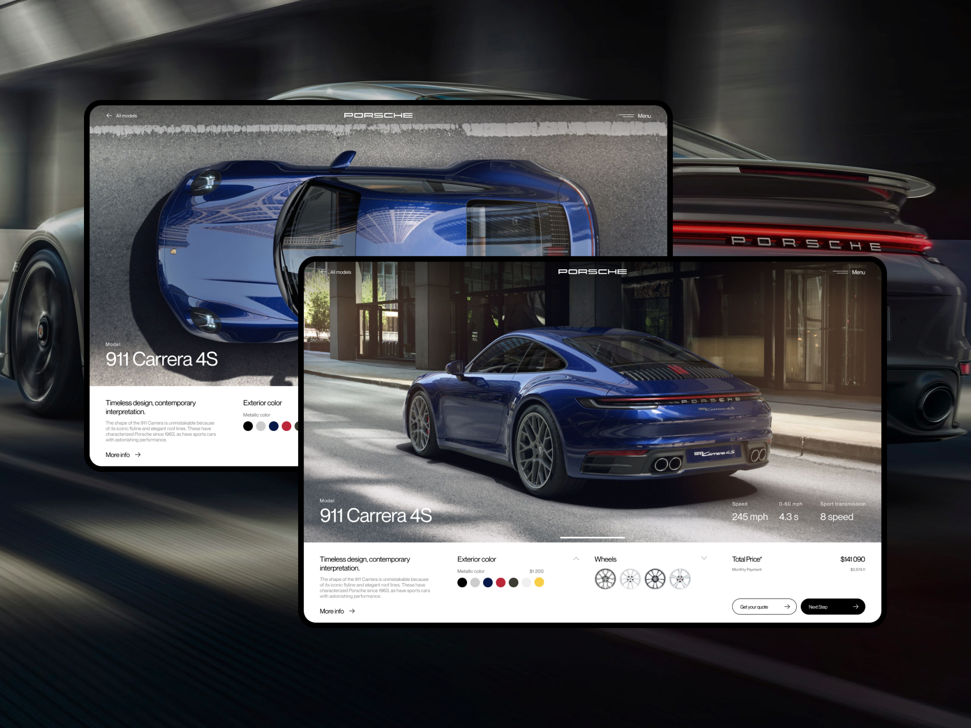 Porsche® - Ecommerce website/ Animation / Car landing page by Fulcrum ...