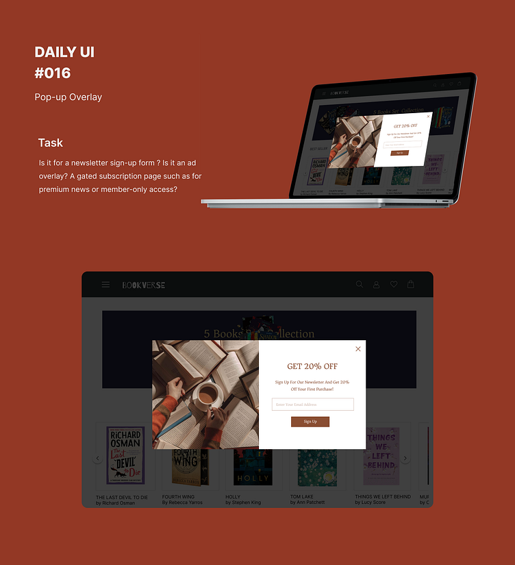 Daily UI #016 (Pop-up Overlay) by Nahda Nk on Dribbble