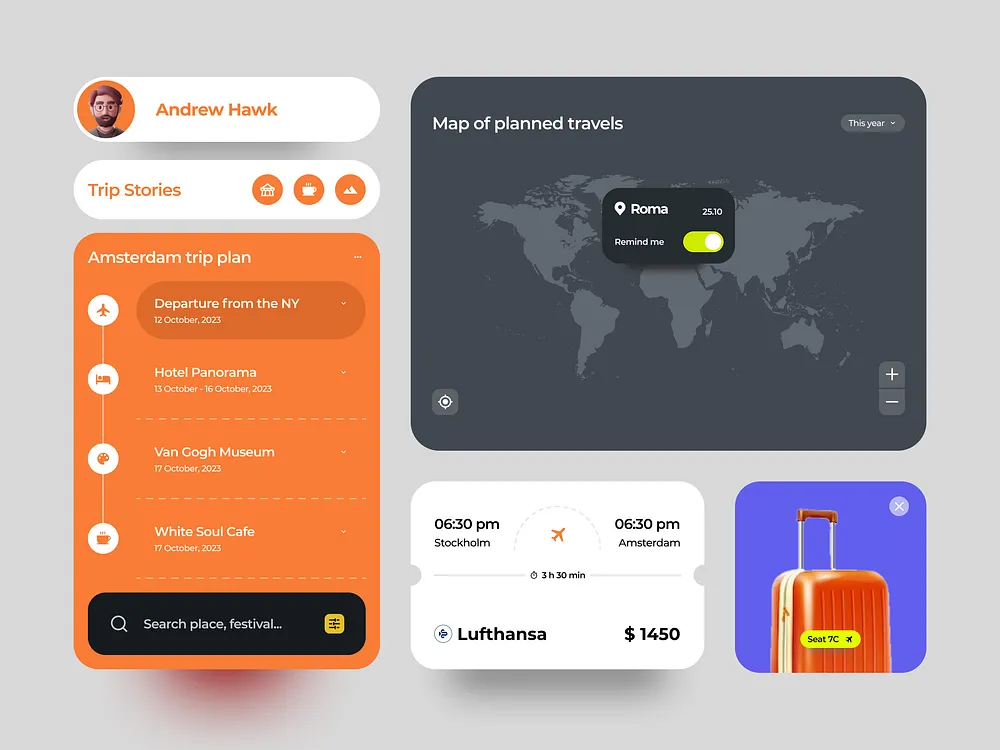 Check In UI designs, themes, templates and downloadable graphic ...