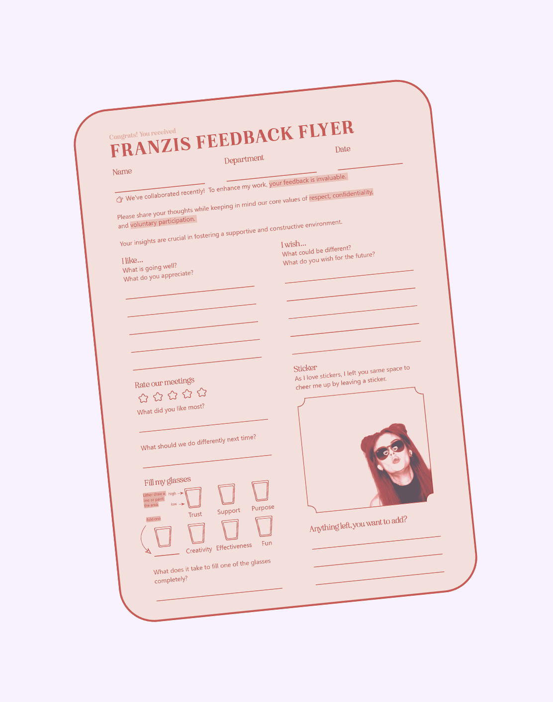 Yay, feedback 😏 by Franziska on Dribbble