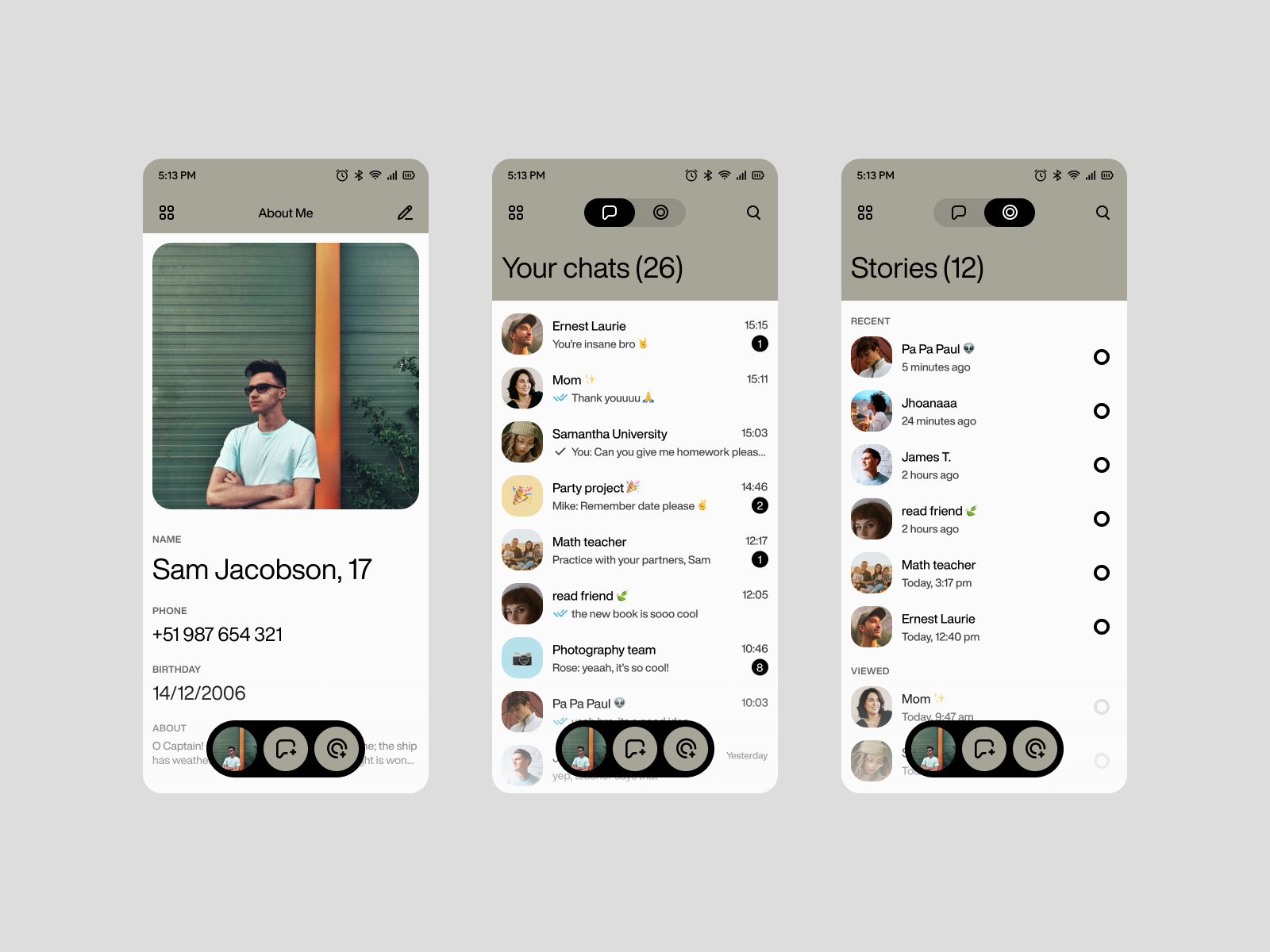 Minimal Chat App by Jesús Llancare on Dribbble