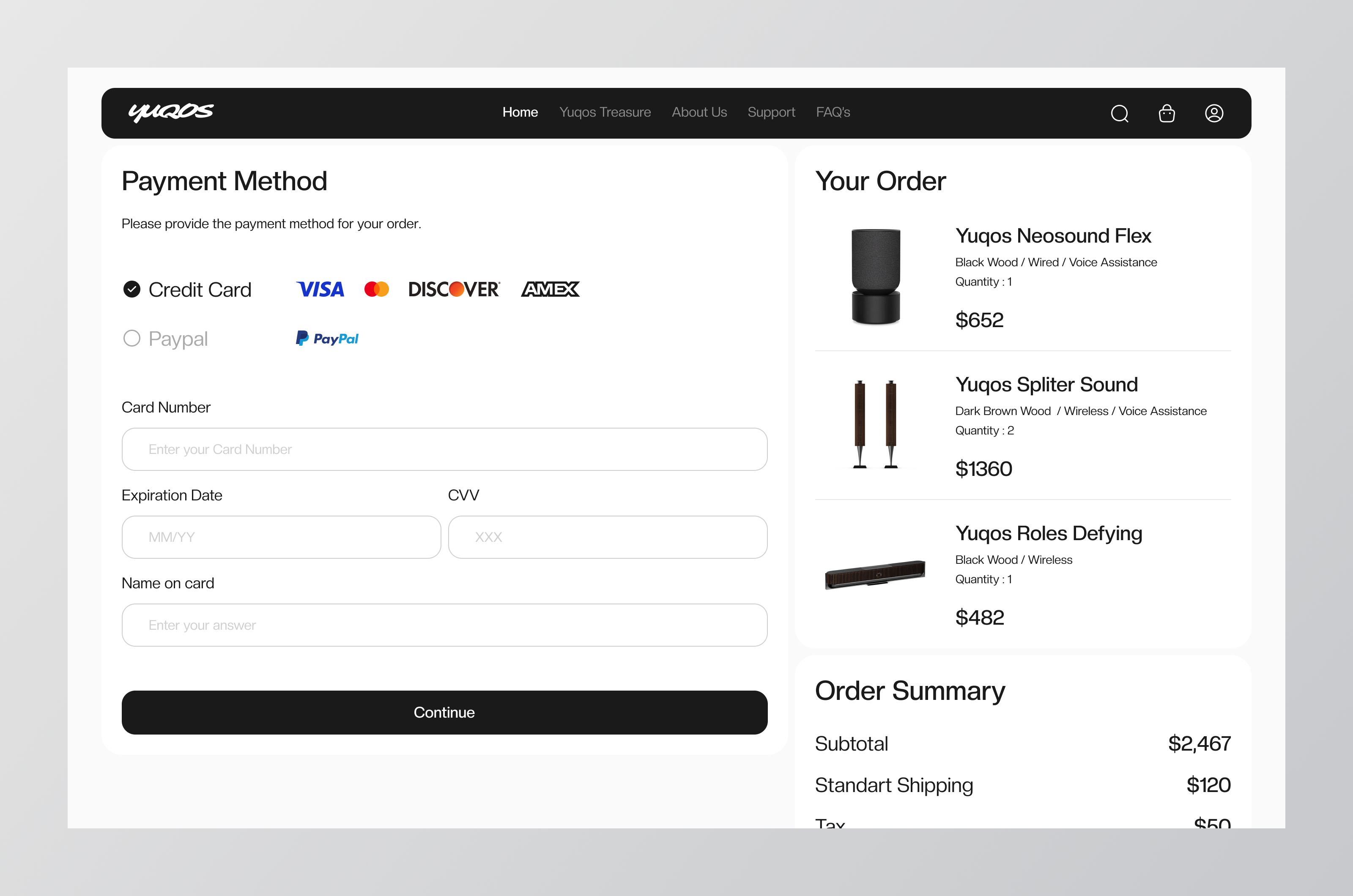 E-Commerce - Checkout by Odama on Dribbble