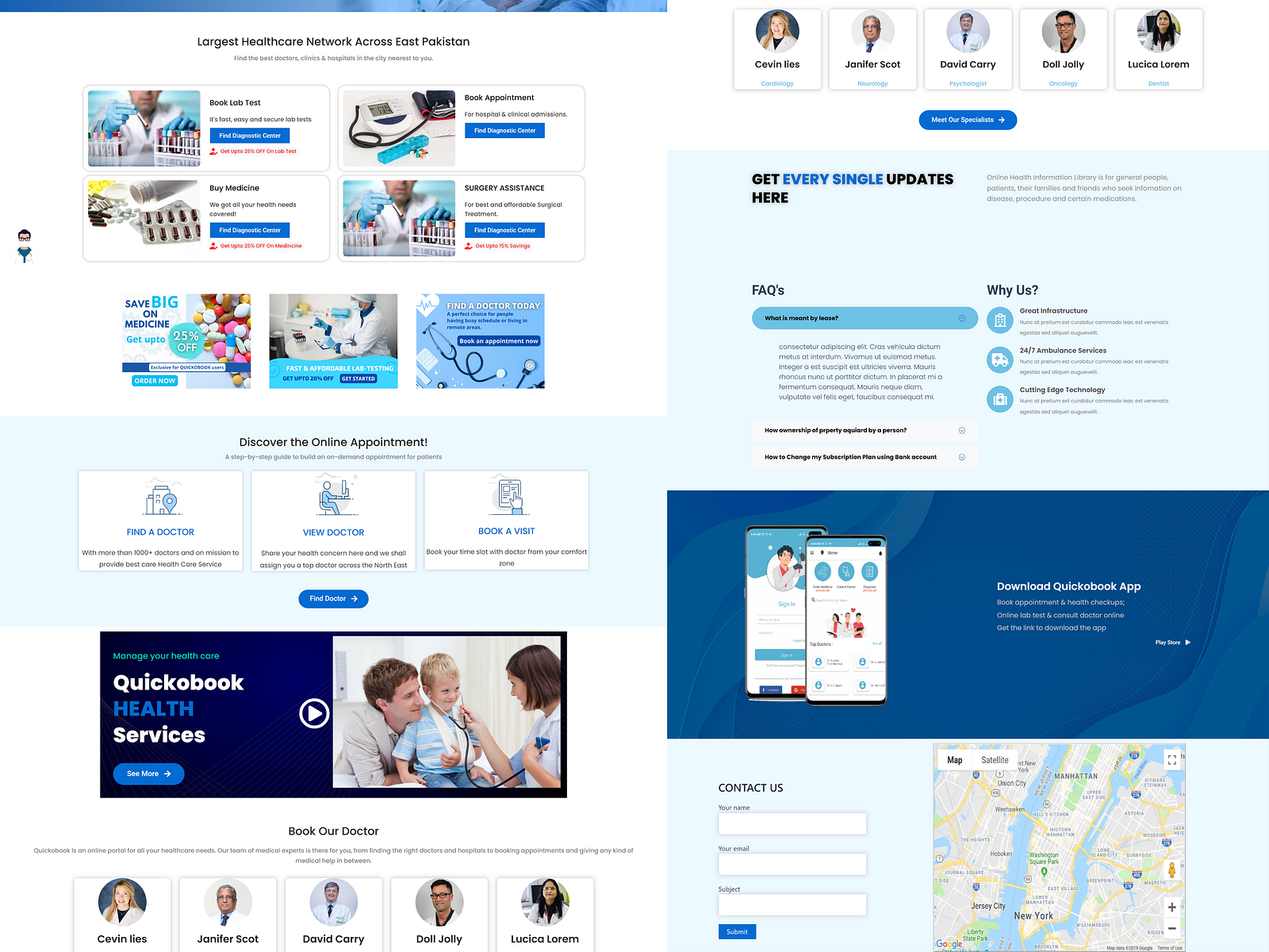 Doctor Appointment Booking Website by Fazila Shahid on Dribbble