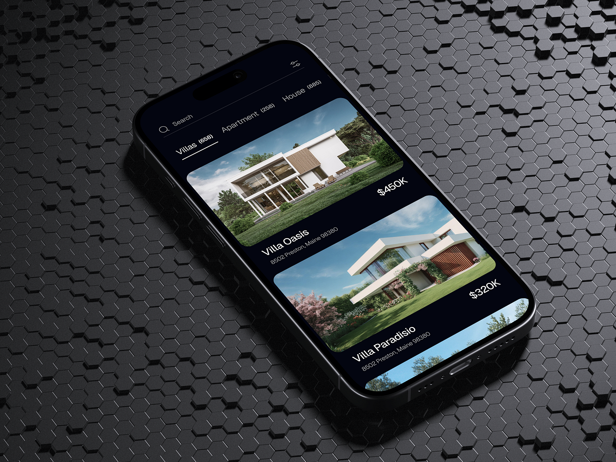 Real Estate App UI by Raju Husen for Piqo Studio on Dribbble
