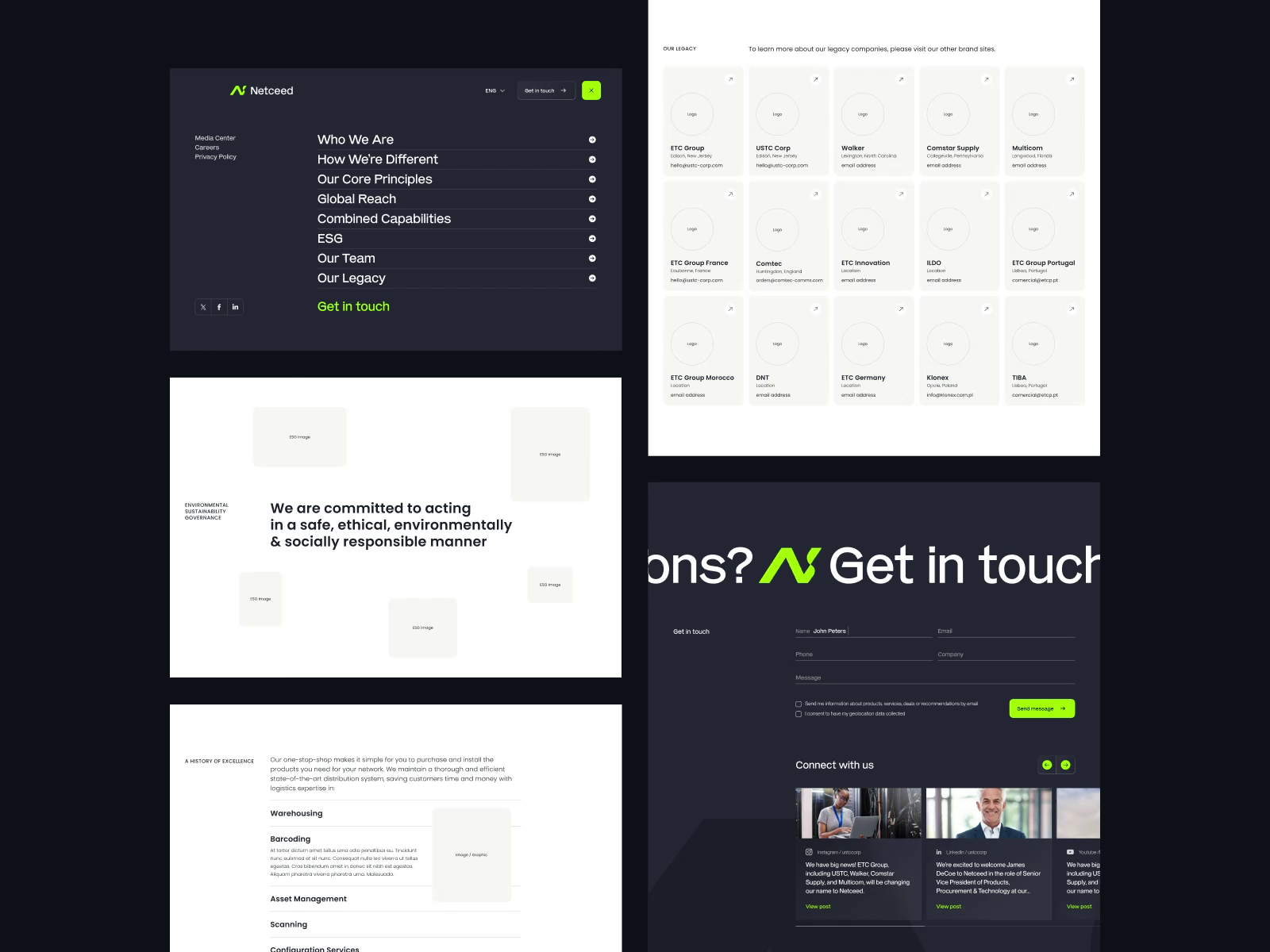Netceed — Wireframes to UI by Cindy van Heerden for The Digital Panda ...
