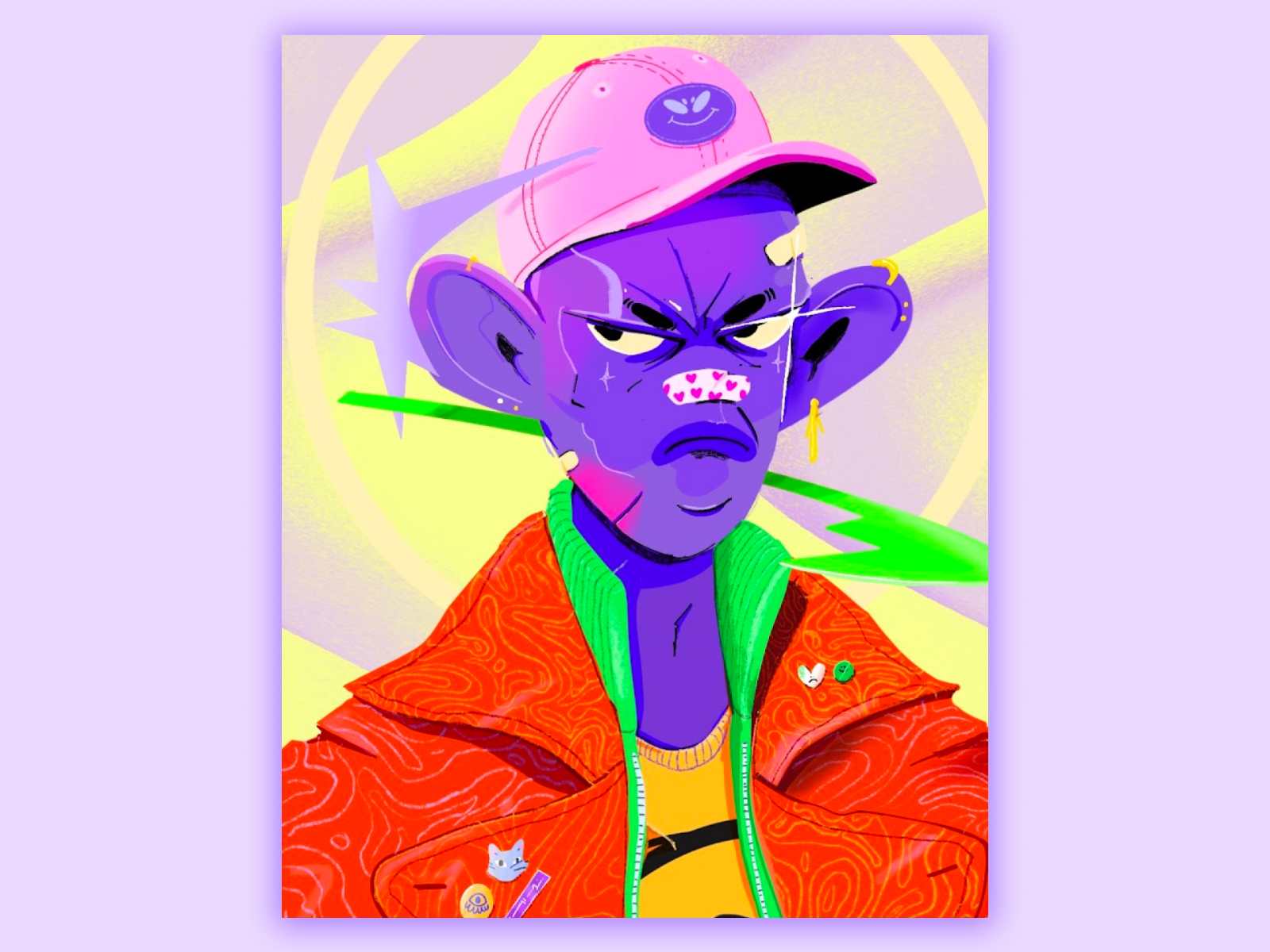 Anime Purple Dude by Juan Felipe on Dribbble