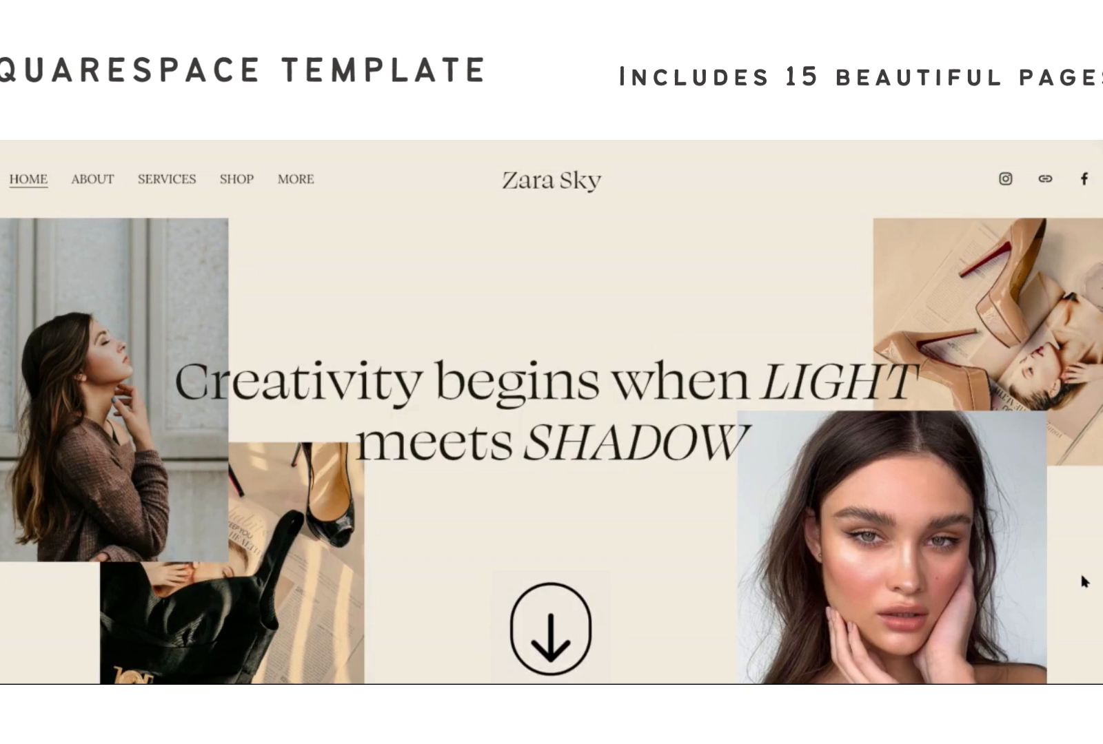 Website Template Squarespace 7.1 / Designer Portfolio Site by Payal ...
