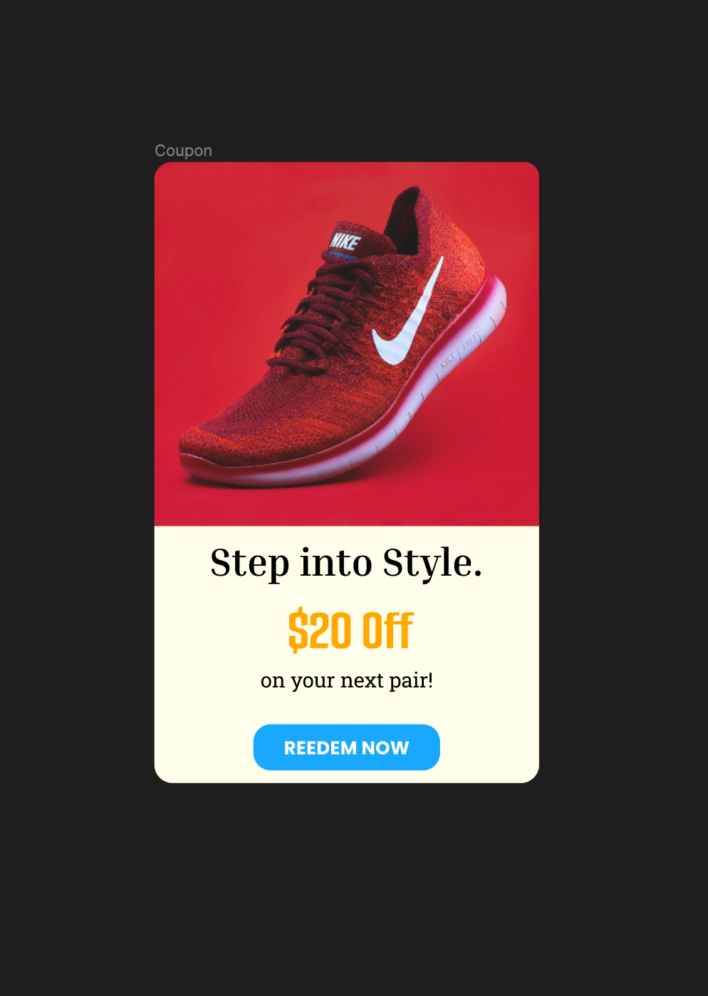 Day 61: Redeem Coupon Design by Shreyas Jain on Dribbble