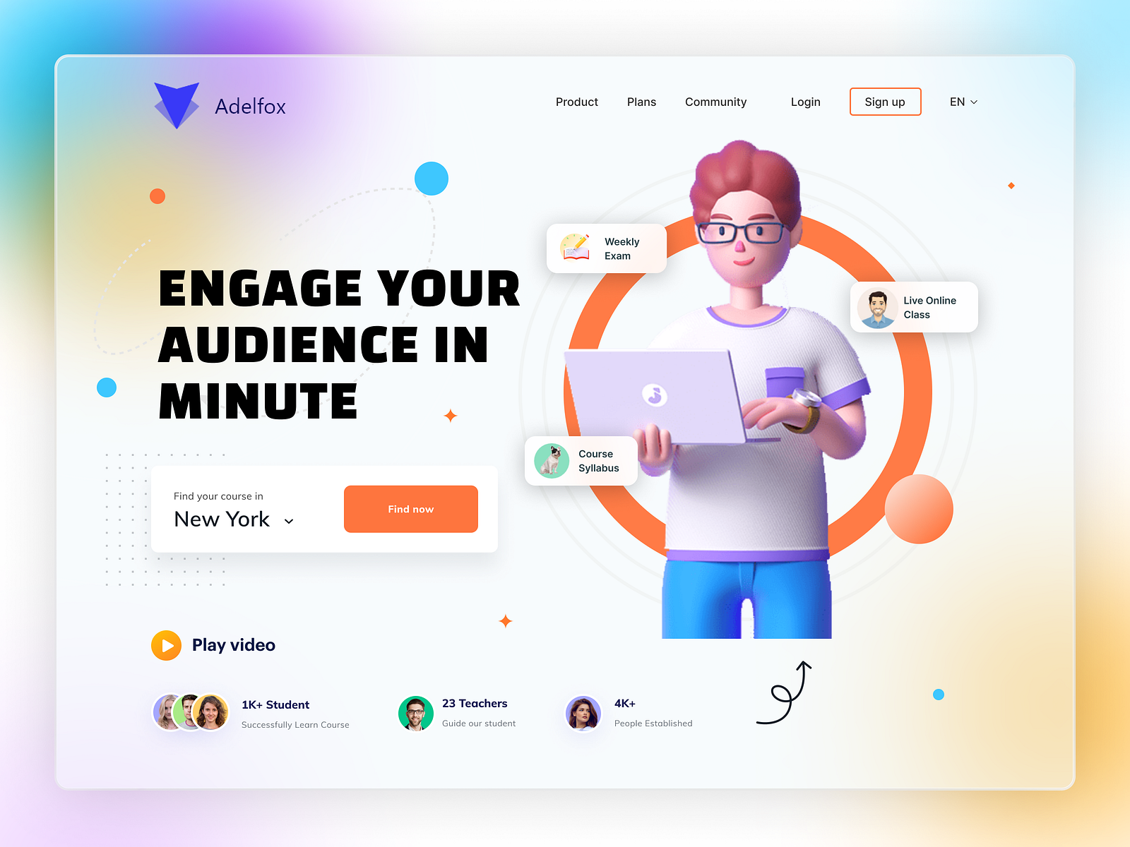 Customer engage platform Web landing page by Mohammad Mominul Islam on ...